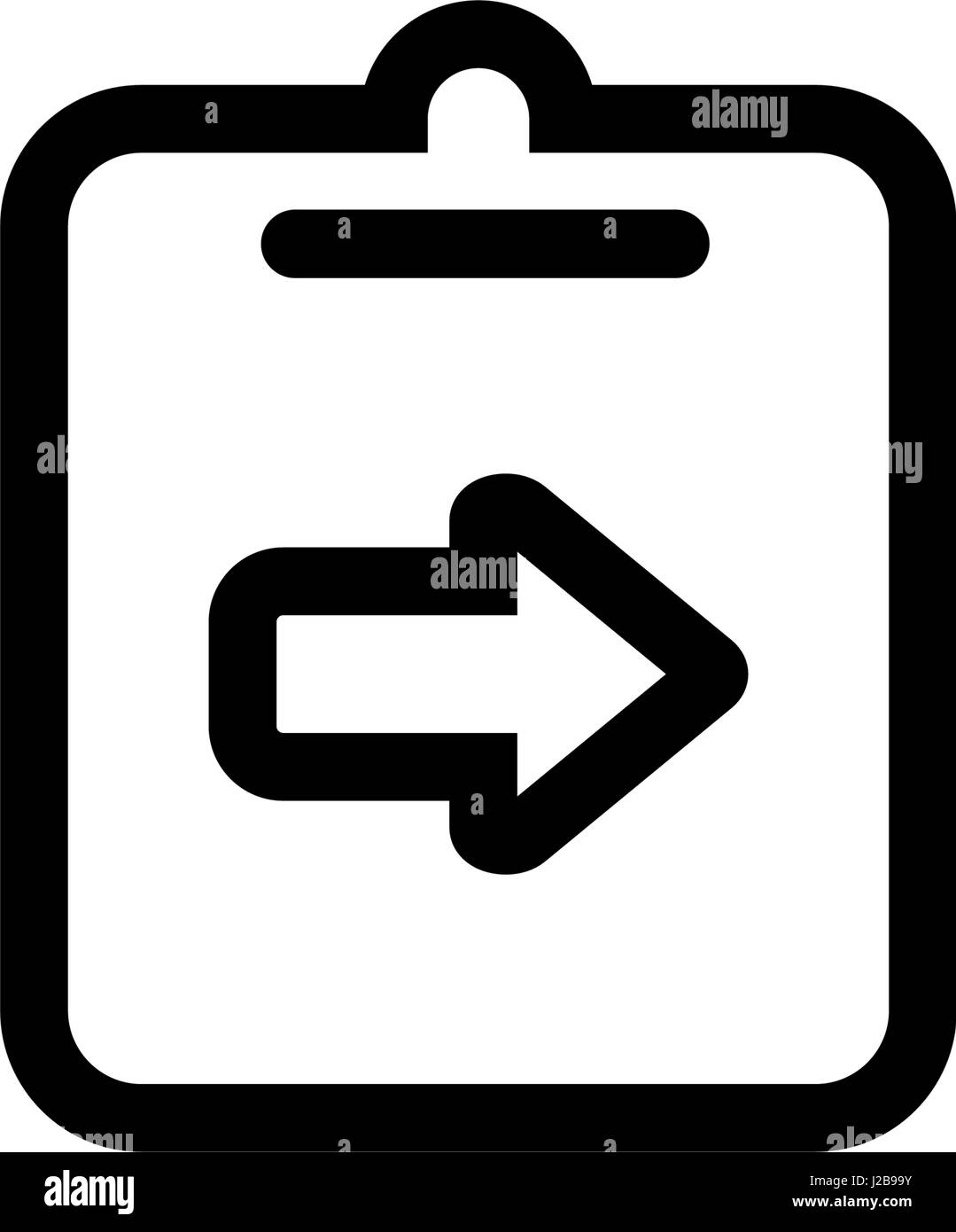 Isolated on white background. Assignment, deadline, incomplete icon ...