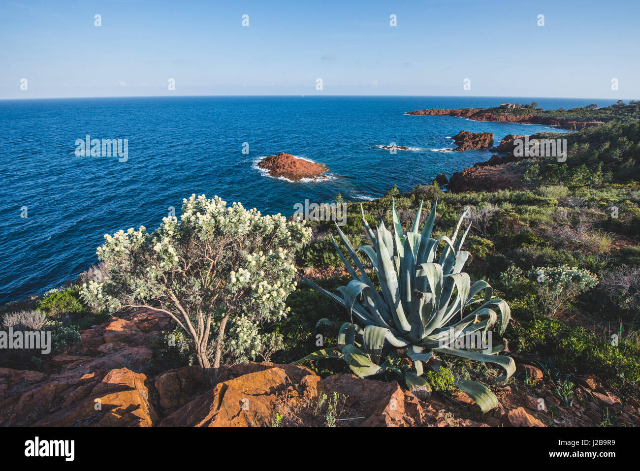 Le Dramont red rocks in the southern part of France. (Photo by ...
