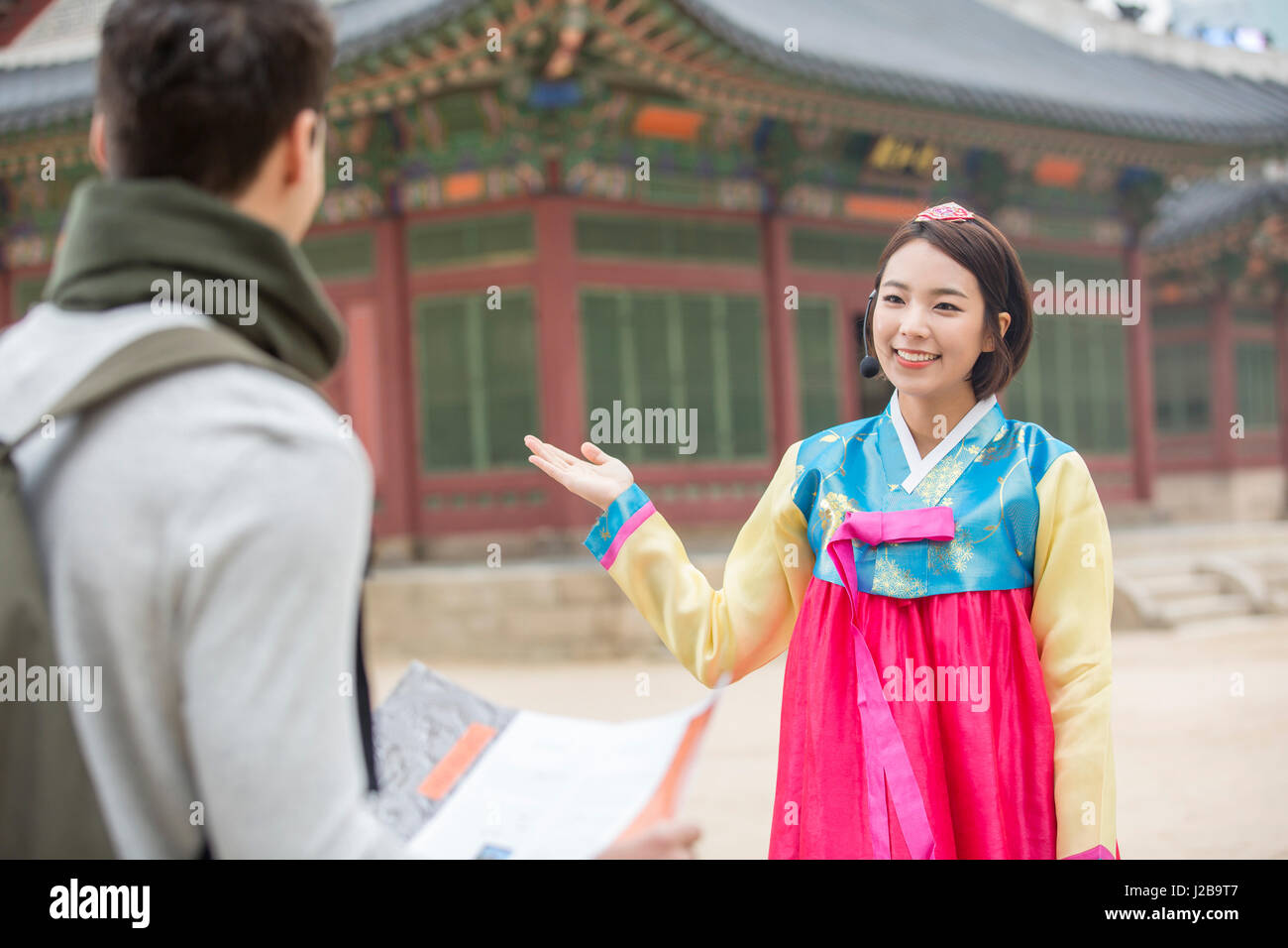 Female tour guide hi-res stock photography and images - Alamy