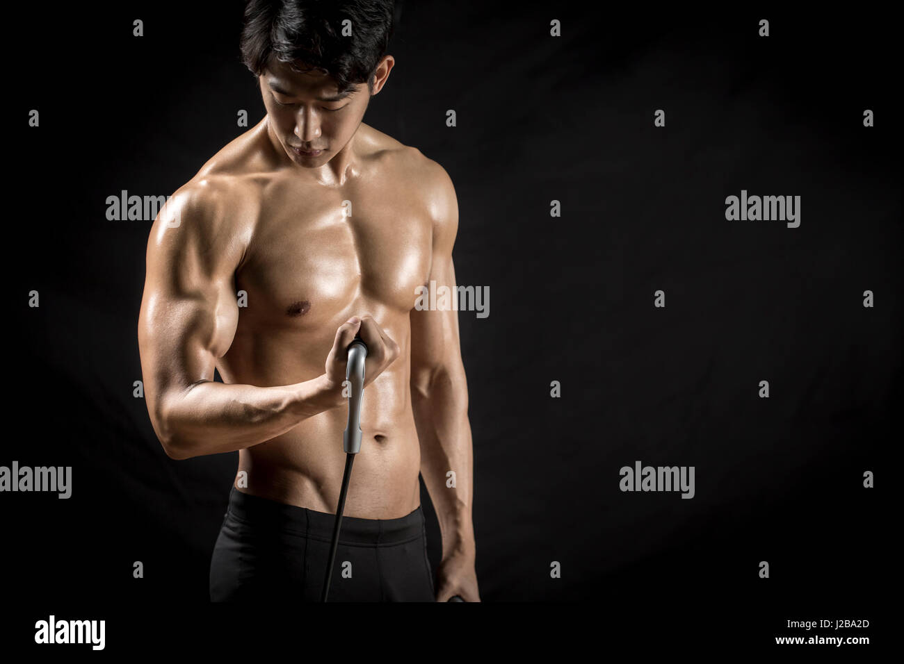 Young healthy muscular man Stock Photo - Alamy