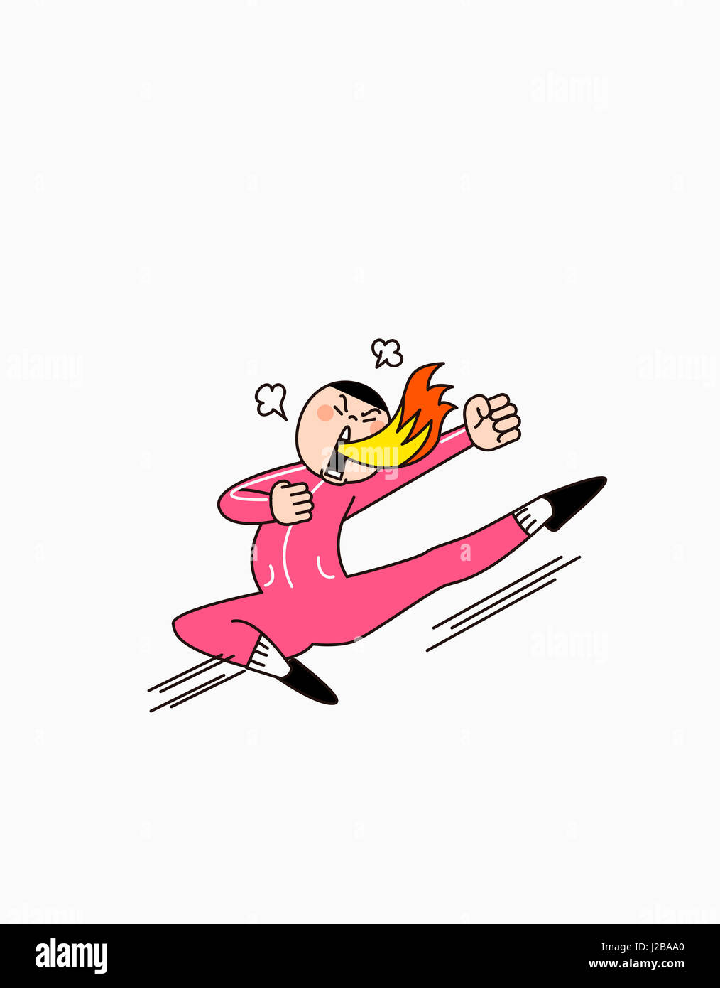 Humorous emoticon of angry man Stock Photo - Alamy