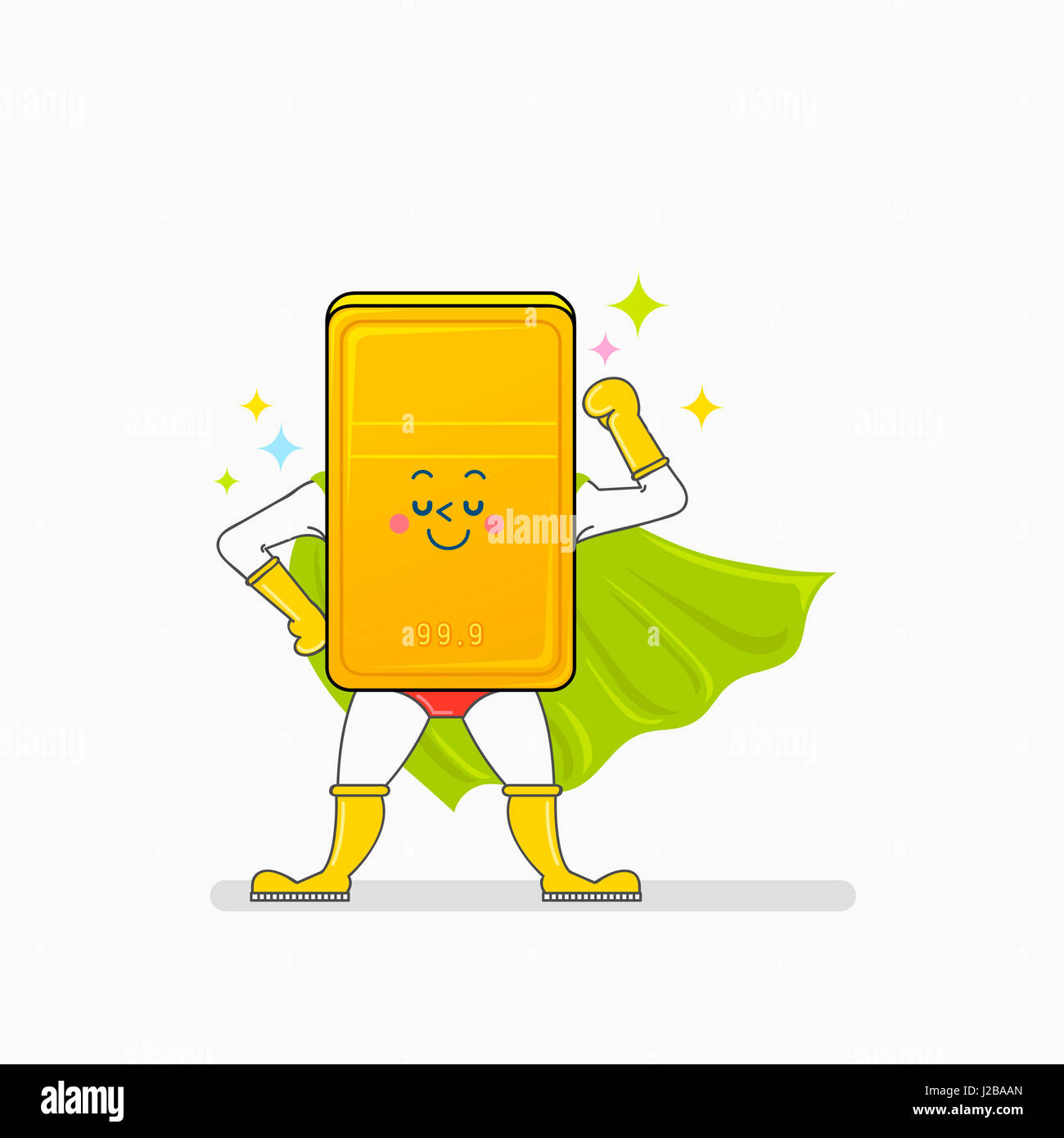 Superhero gold bar Stock Photo - Alamy