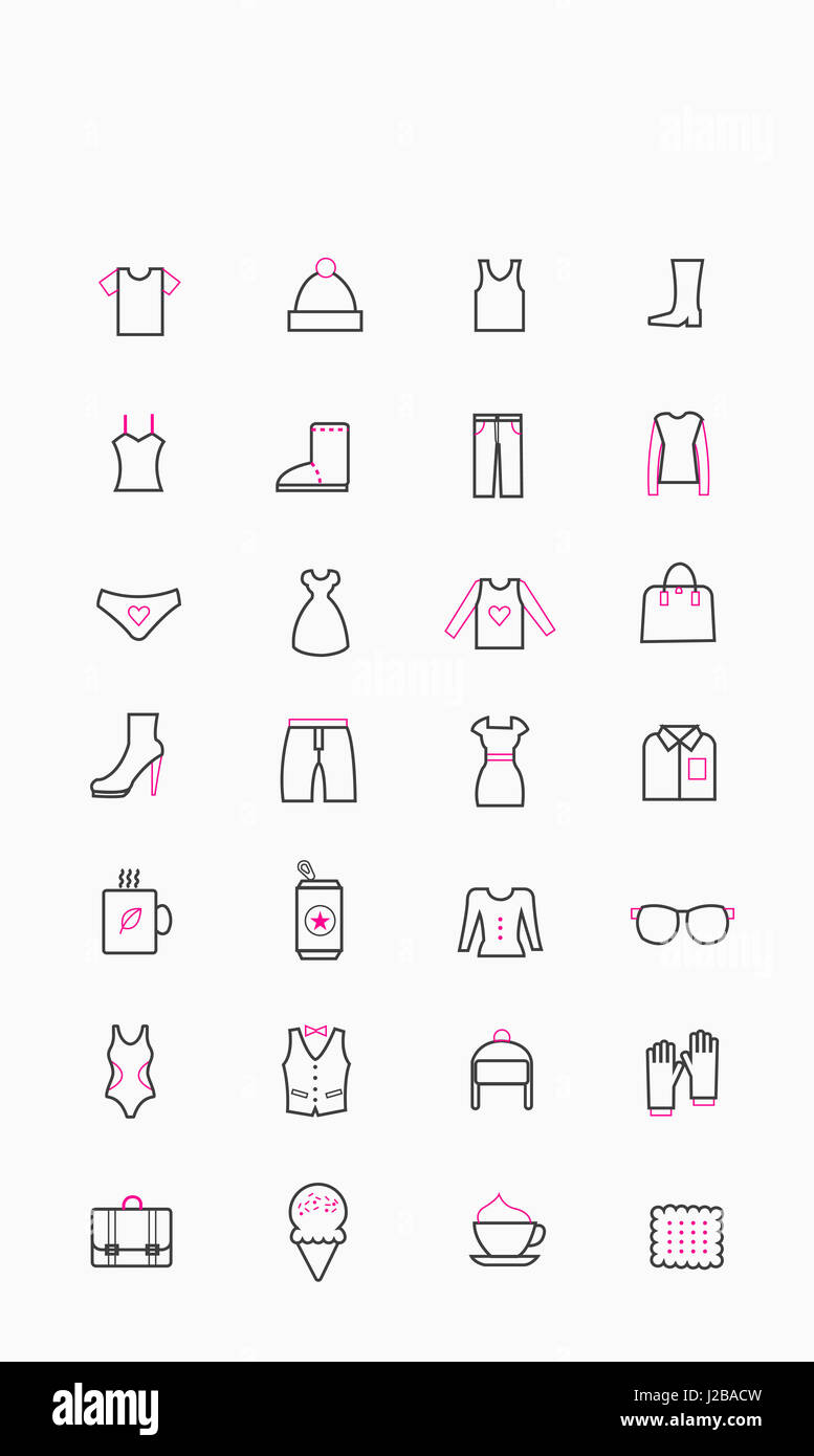 Various simple icons Stock Photo - Alamy