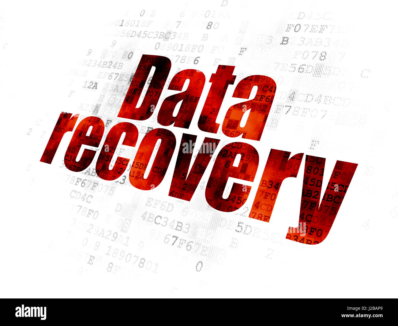 Information concept: Data Recovery on Digital background Stock Photo ...