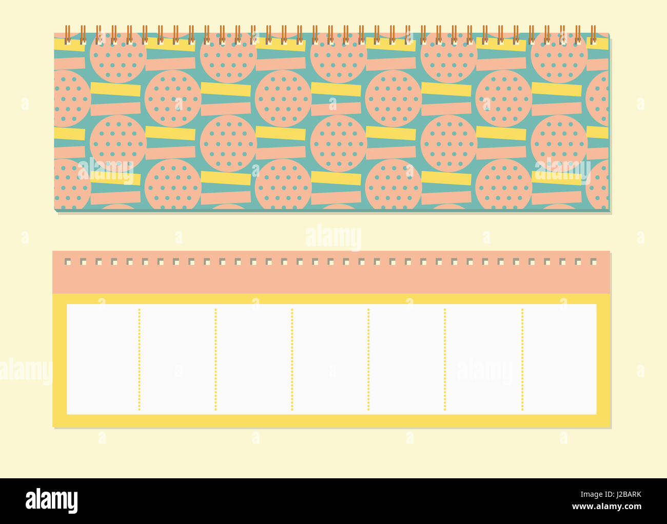 Diary design with geometric patterns Stock Photo - Alamy