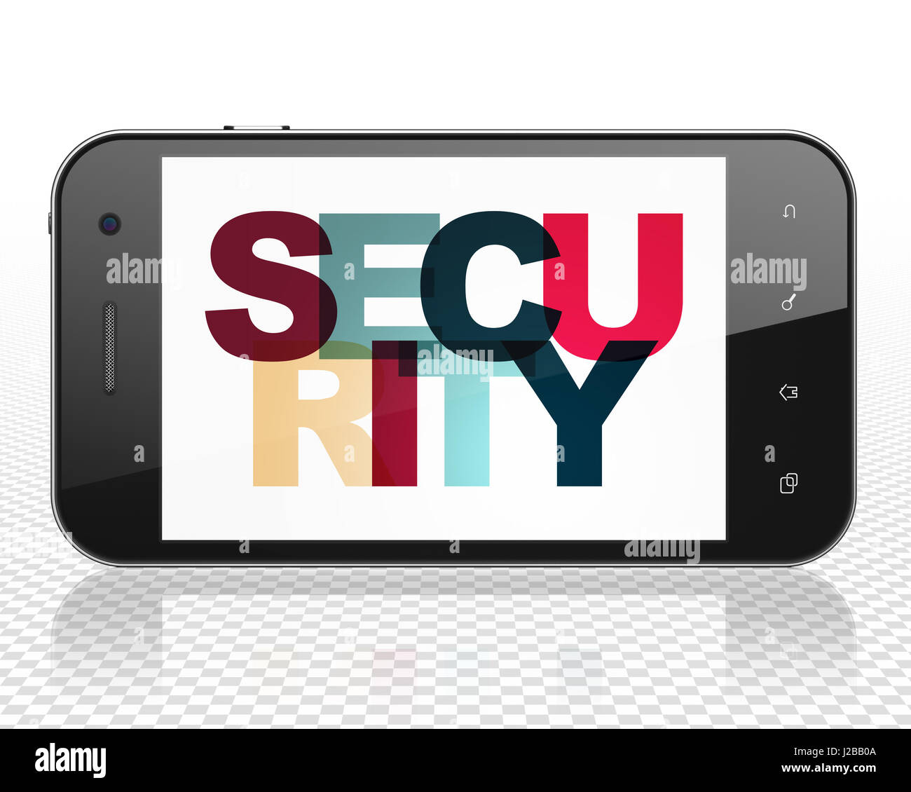 Protection concept: Smartphone with Security on display Stock Photo - Alamy