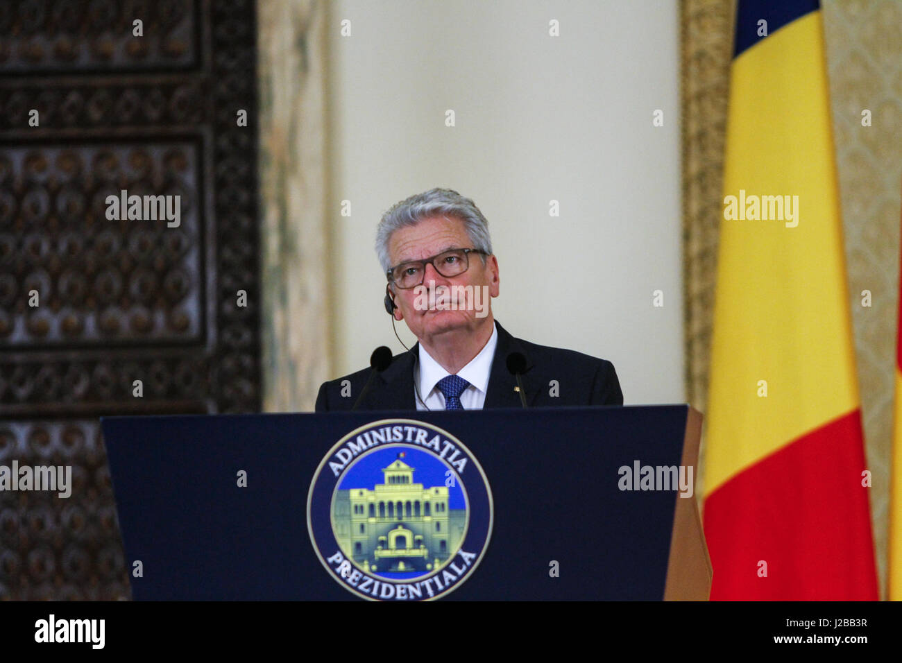 BUCHAREST, ROMANIA, June 20, 2016: German president Joachim Gauck ...
