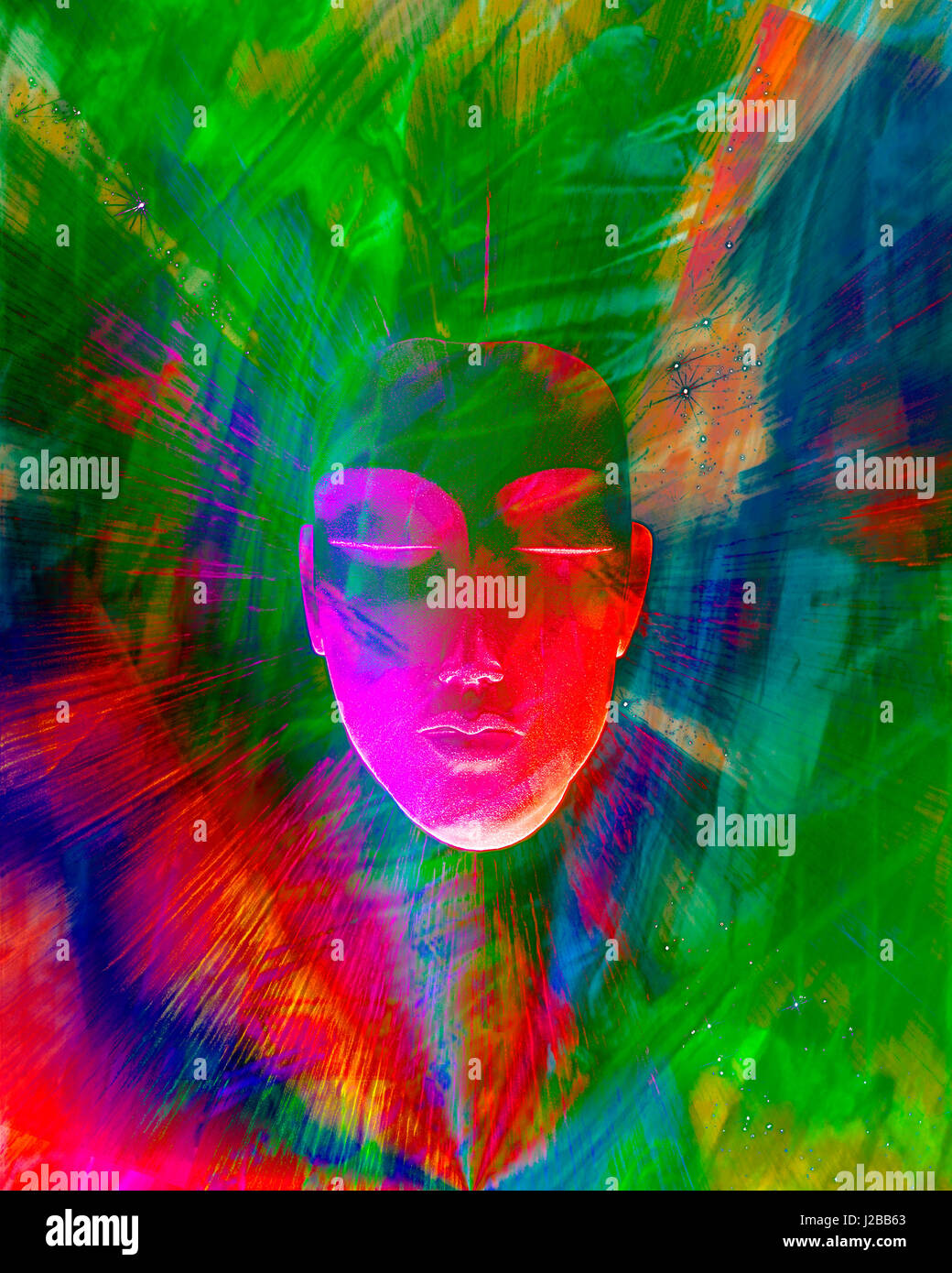 Abstract human face hi-res stock photography and images - Alamy