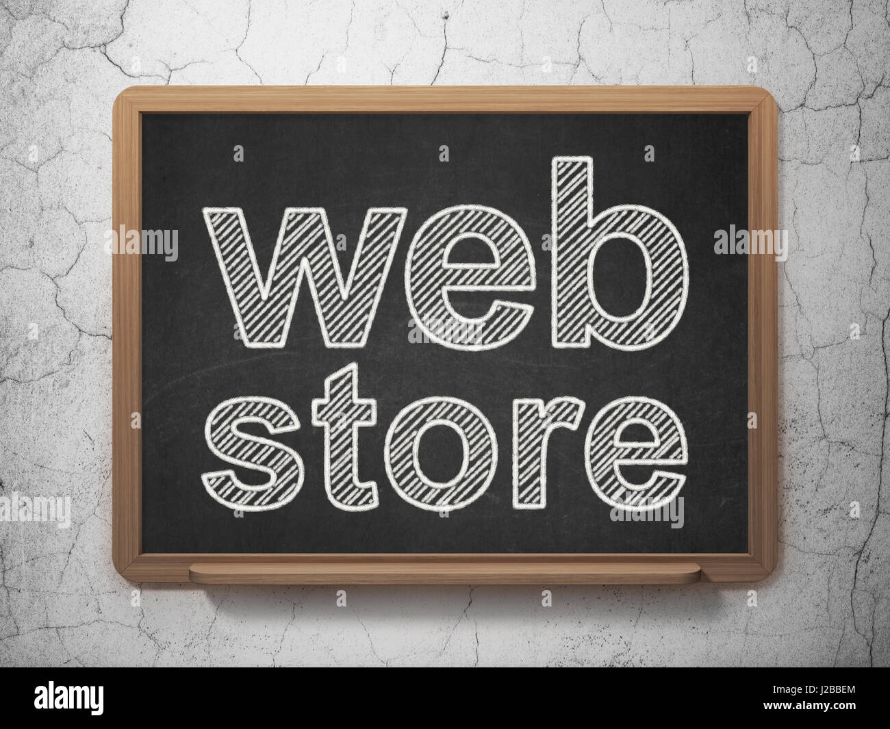 Web design concept: Web Store on chalkboard background Stock Photo - Alamy