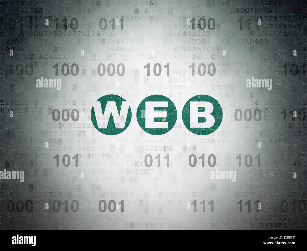 Web development concept: Web on Digital Data Paper background Stock Photo - Alamy