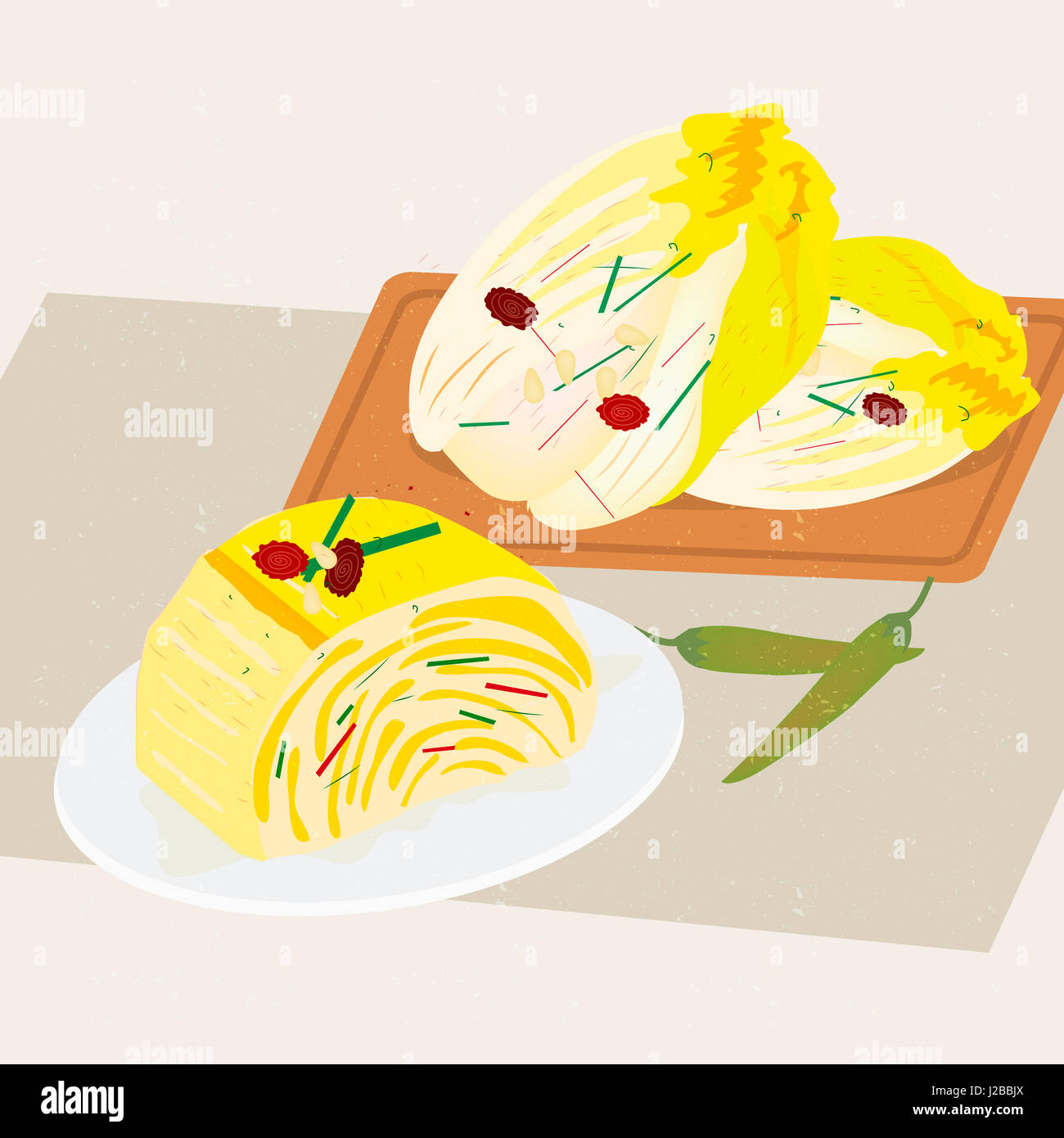 Traditional Korean food, gimchi Stock Photo - Alamy