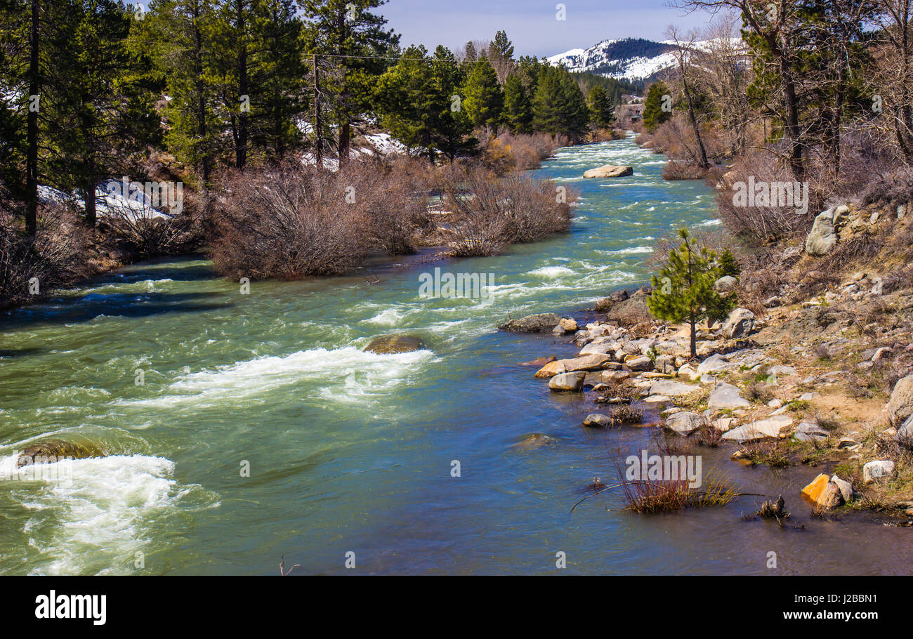 Flowing Stream From Mountain Snow Melt Stock Photo - Alamy