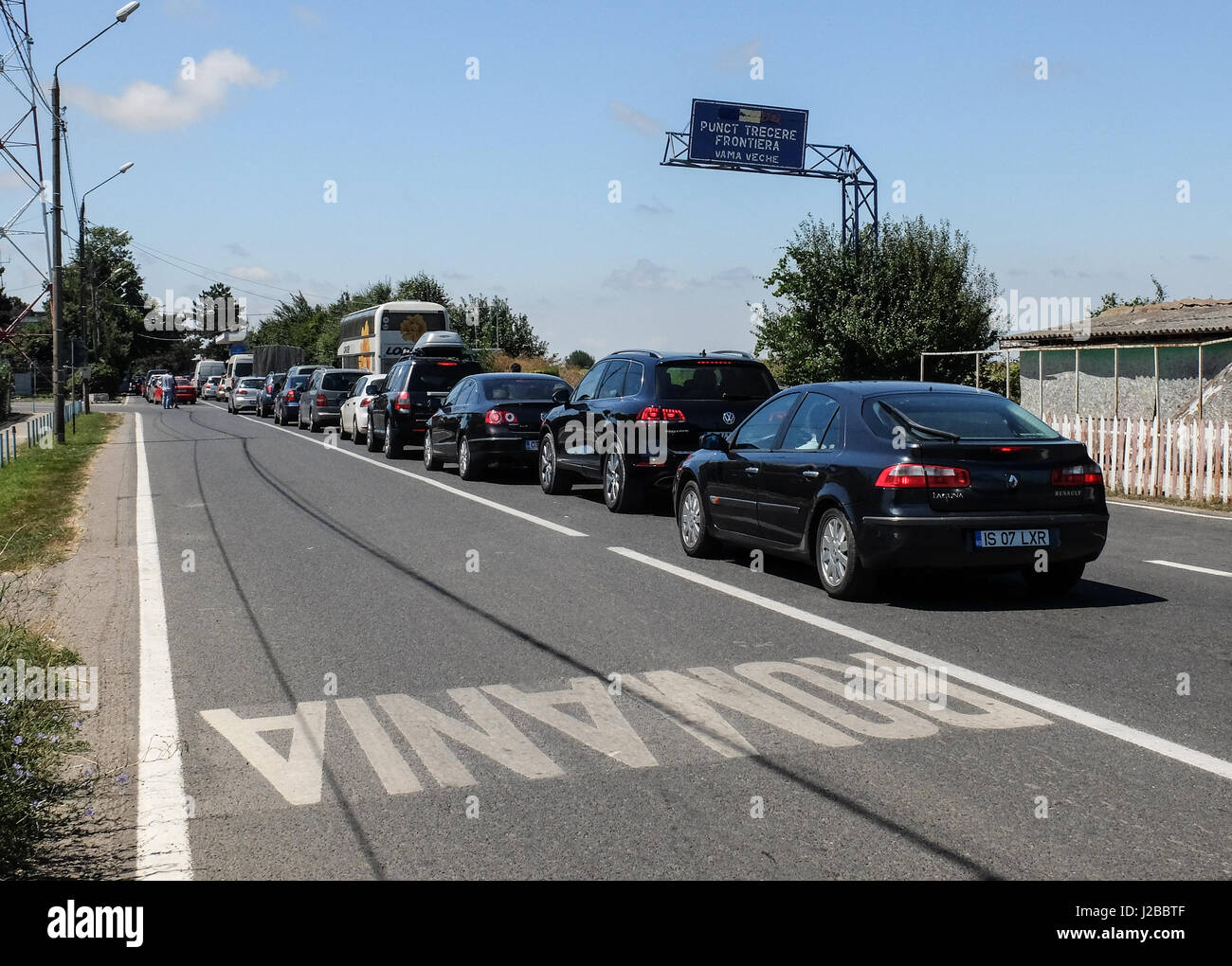 Romania border crossing hi-res stock photography and images - Alamy