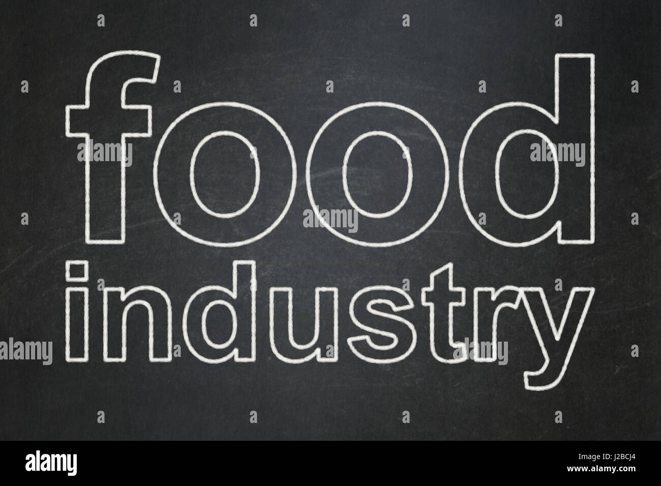 Industry concept: Food Industry on chalkboard background Stock Photo ...