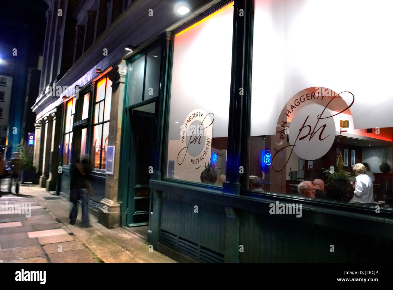 Queen Street restaurants, Newcastle upon Tyne Stock Photo - Alamy
