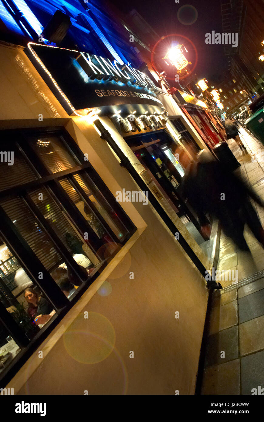 night china town stowell street chinese restaurants Stock Photo - Alamy