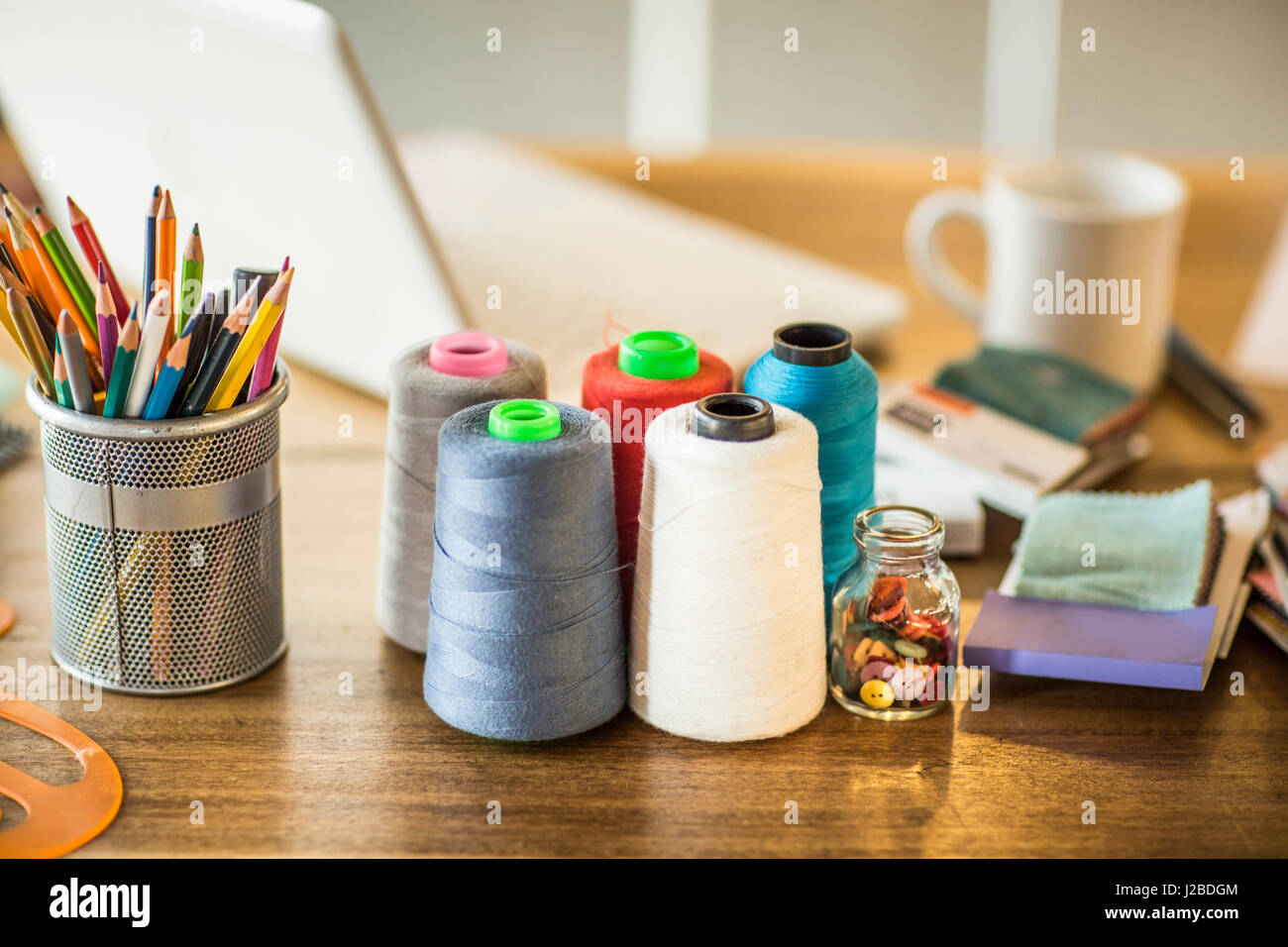 Objects for fashion designer Stock Photo - Alamy