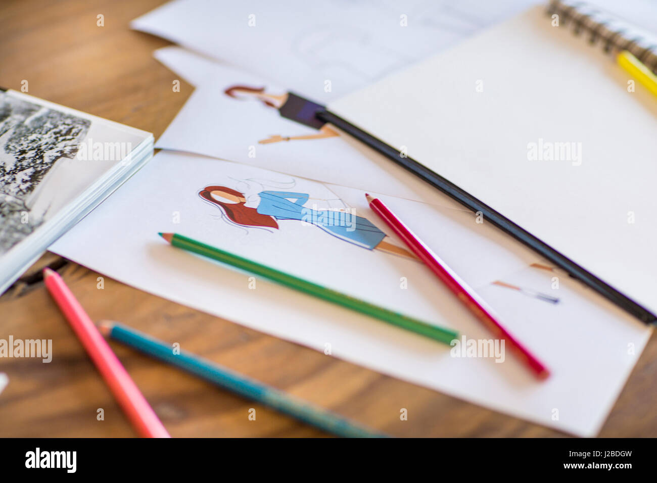 Objects for fashion designer Stock Photo - Alamy