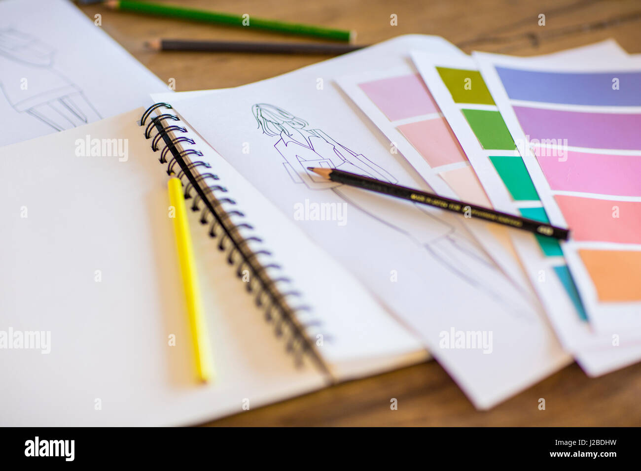 Objects for fashion designer Stock Photo - Alamy