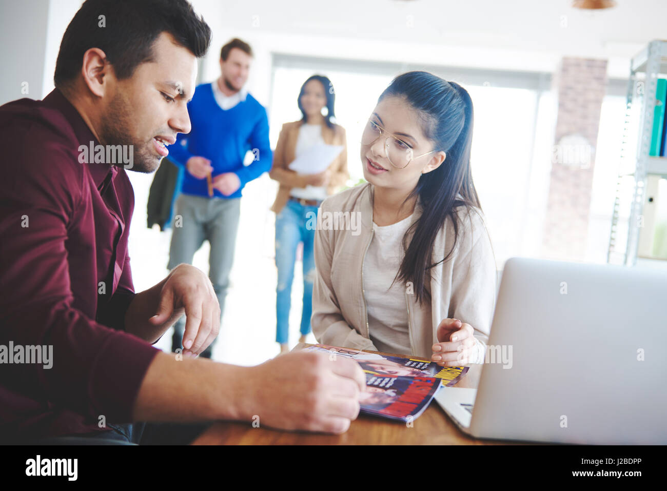 Young people creating something rare Stock Photo - Alamy