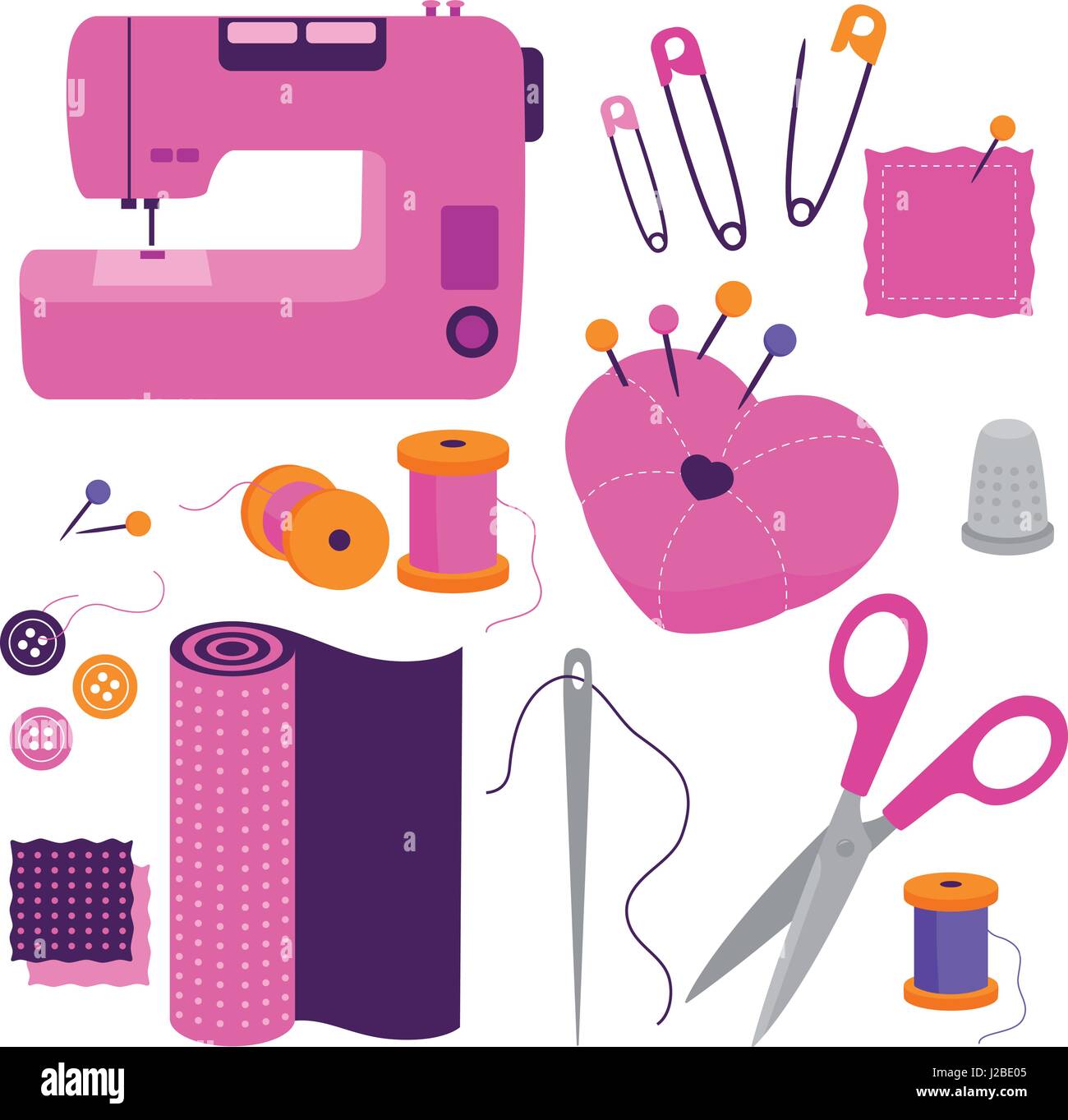 Sewing machine, textile tools and equipment. Needlework tools for ...