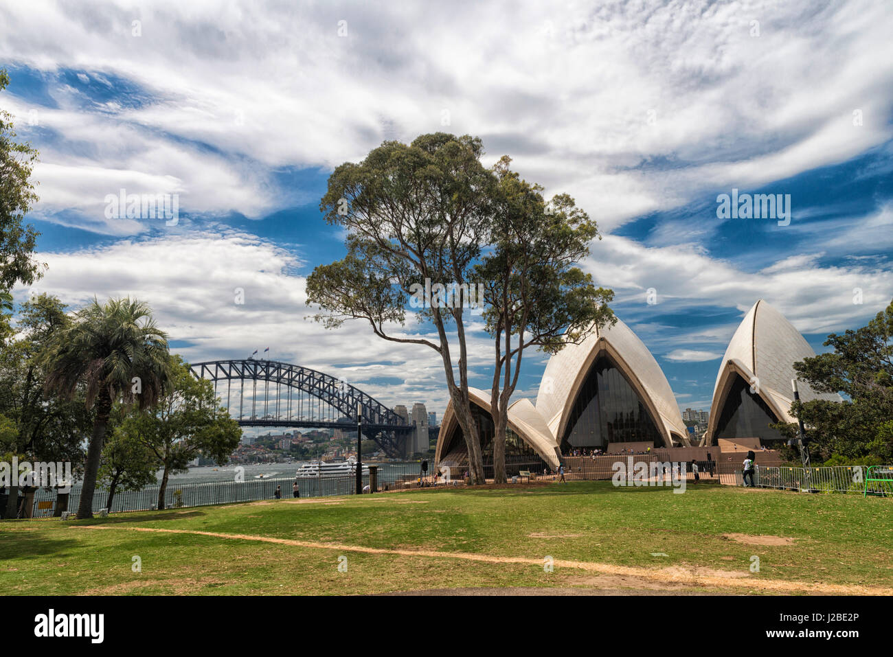 Sydney Opera House and The Harbour Bridge, Australia viewed from The ...