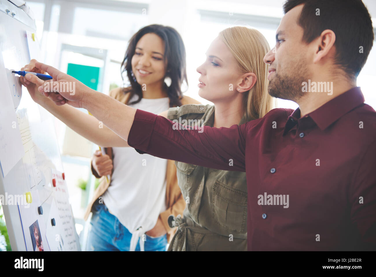 Woman arrange meeting hi-res stock photography and images - Alamy