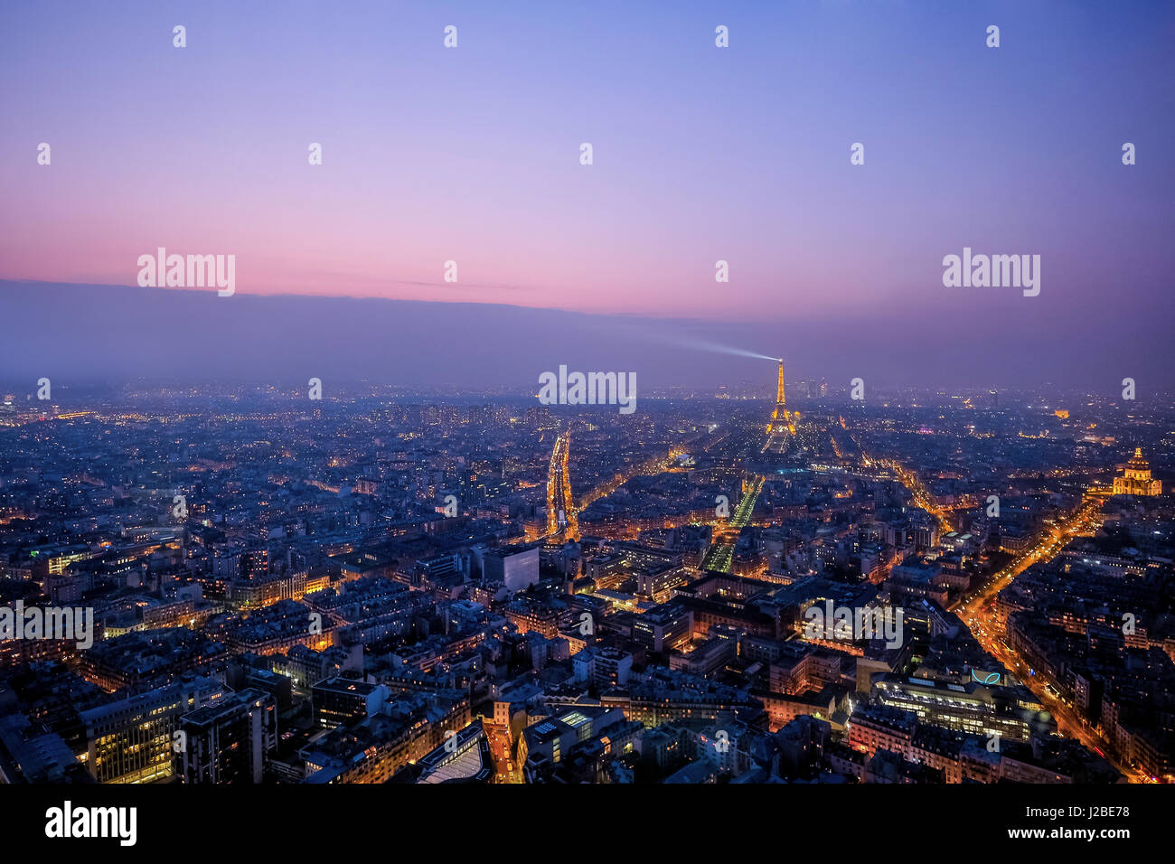 Paris, panoramic view from Montparnasse Stock Photo - Alamy