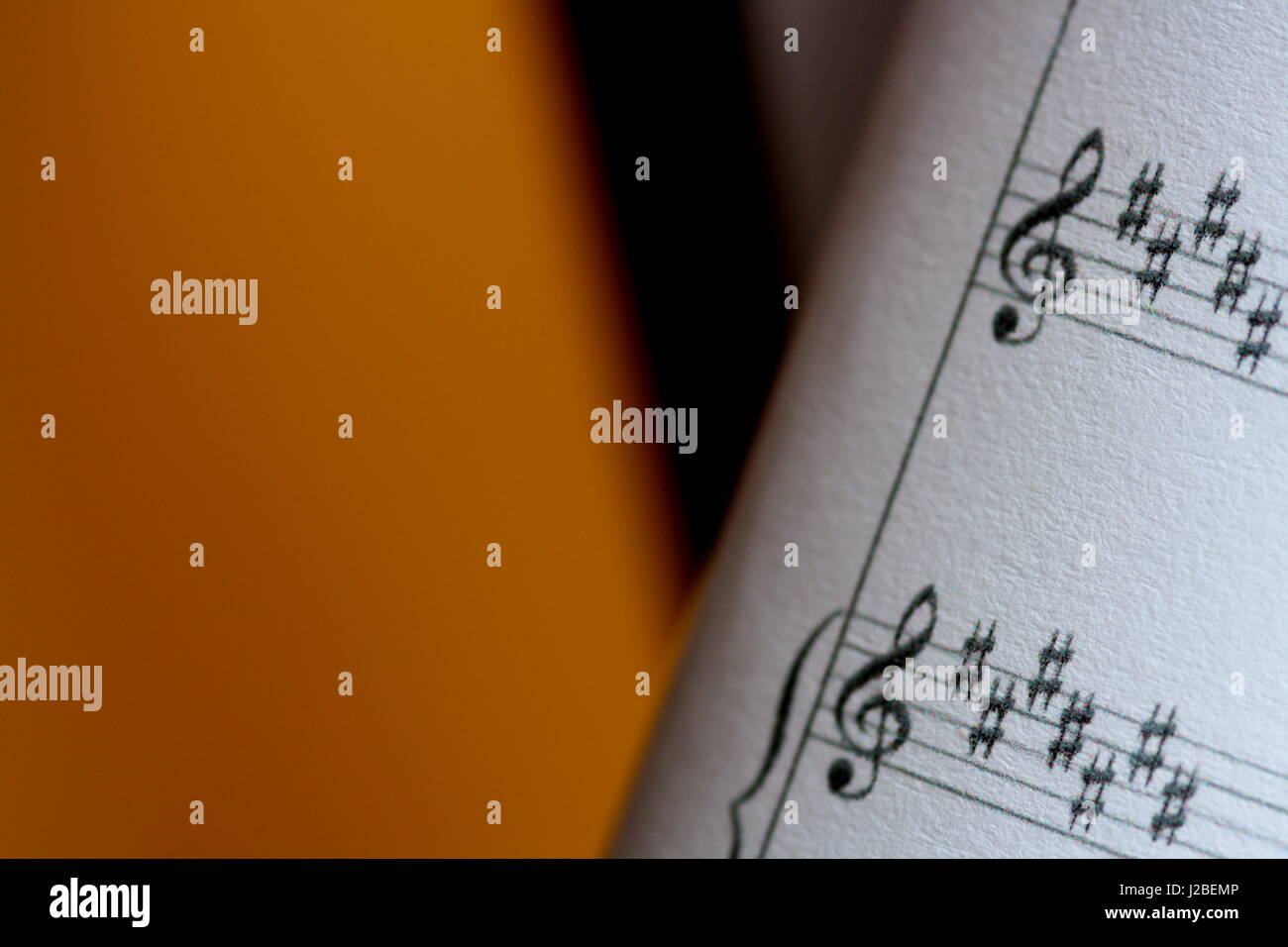 Sheet music close up macro Stock Photo - Alamy