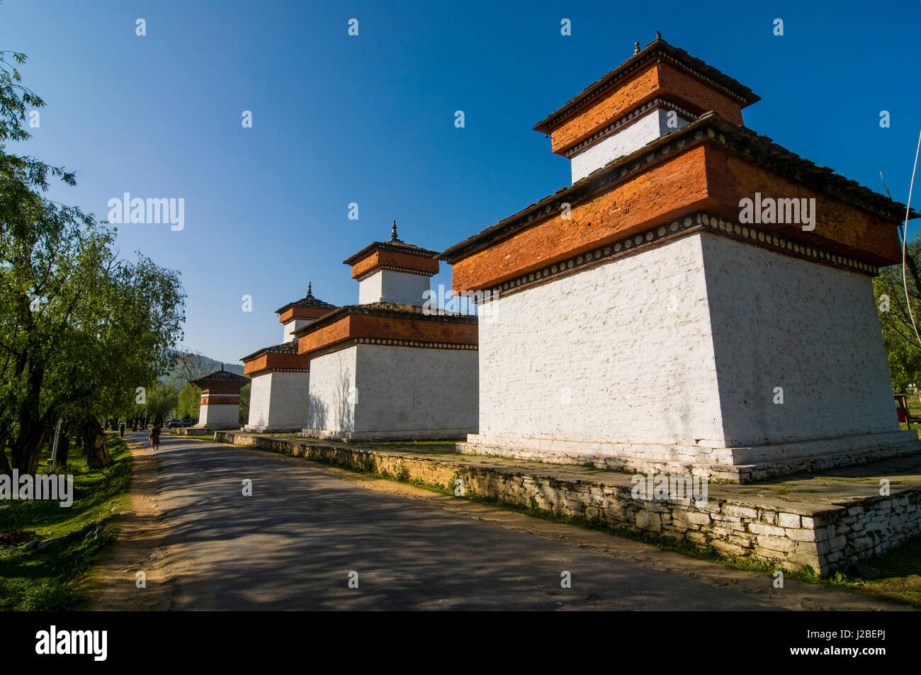 Outer walls of the Tshechu (castle) of Paro, Bhutan Stock Photo - Alamy