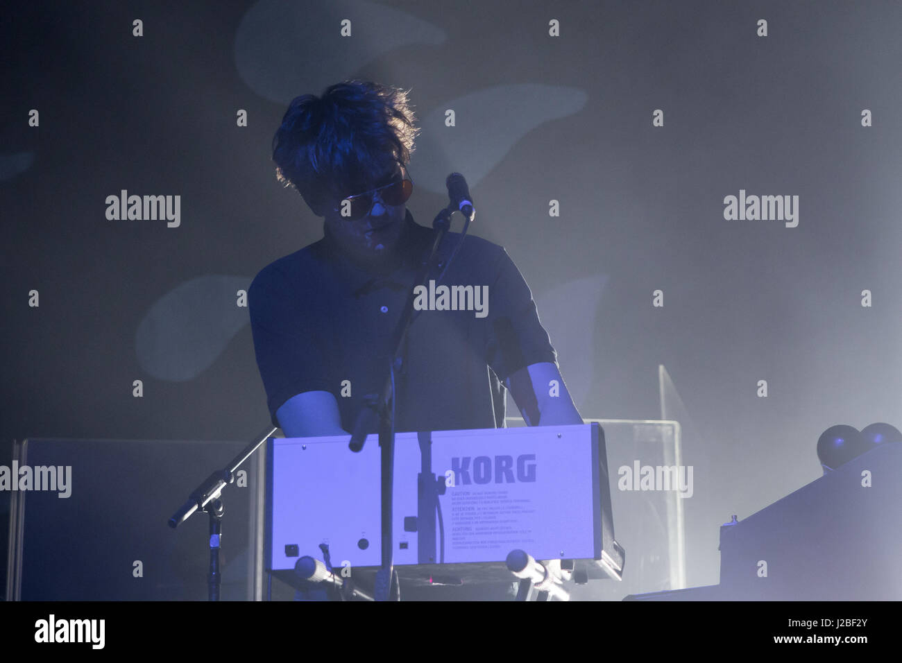 British indie rock band Cabbage, perform on stage at O2 Forum Kentish ...