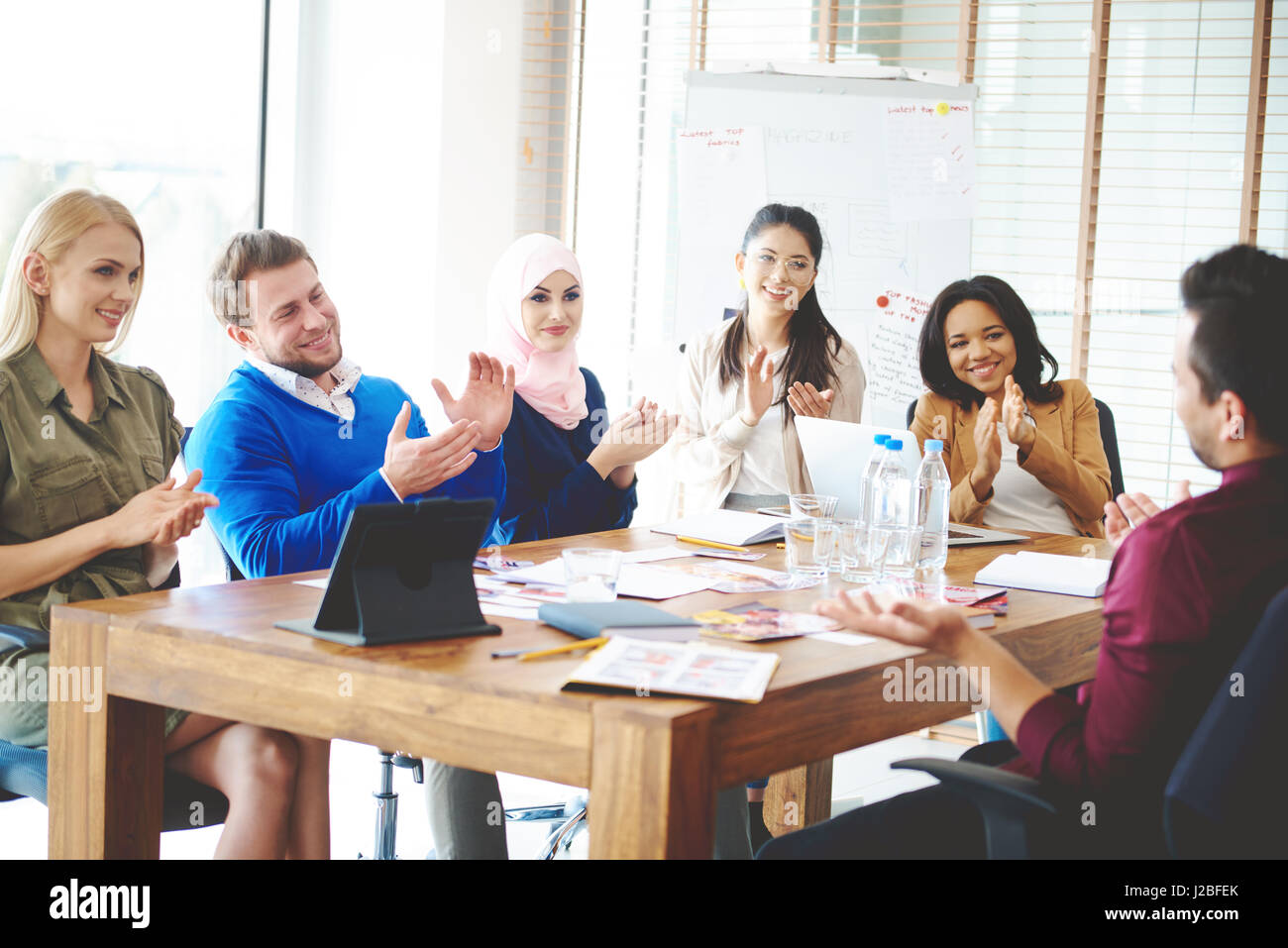 The latest project has been successful Stock Photo - Alamy