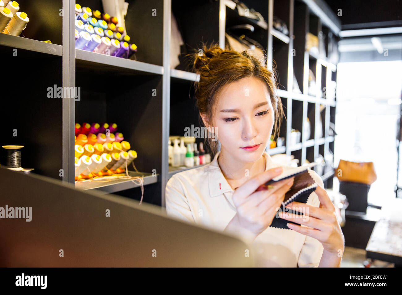 Portrait of female designer Stock Photo - Alamy