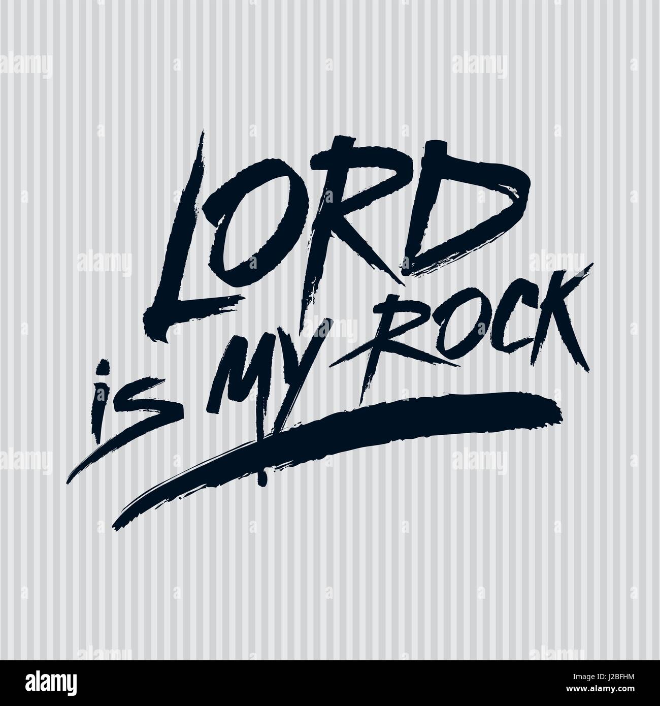 Christian typography. Jesus is my rock Stock Vector Image & Art - Alamy