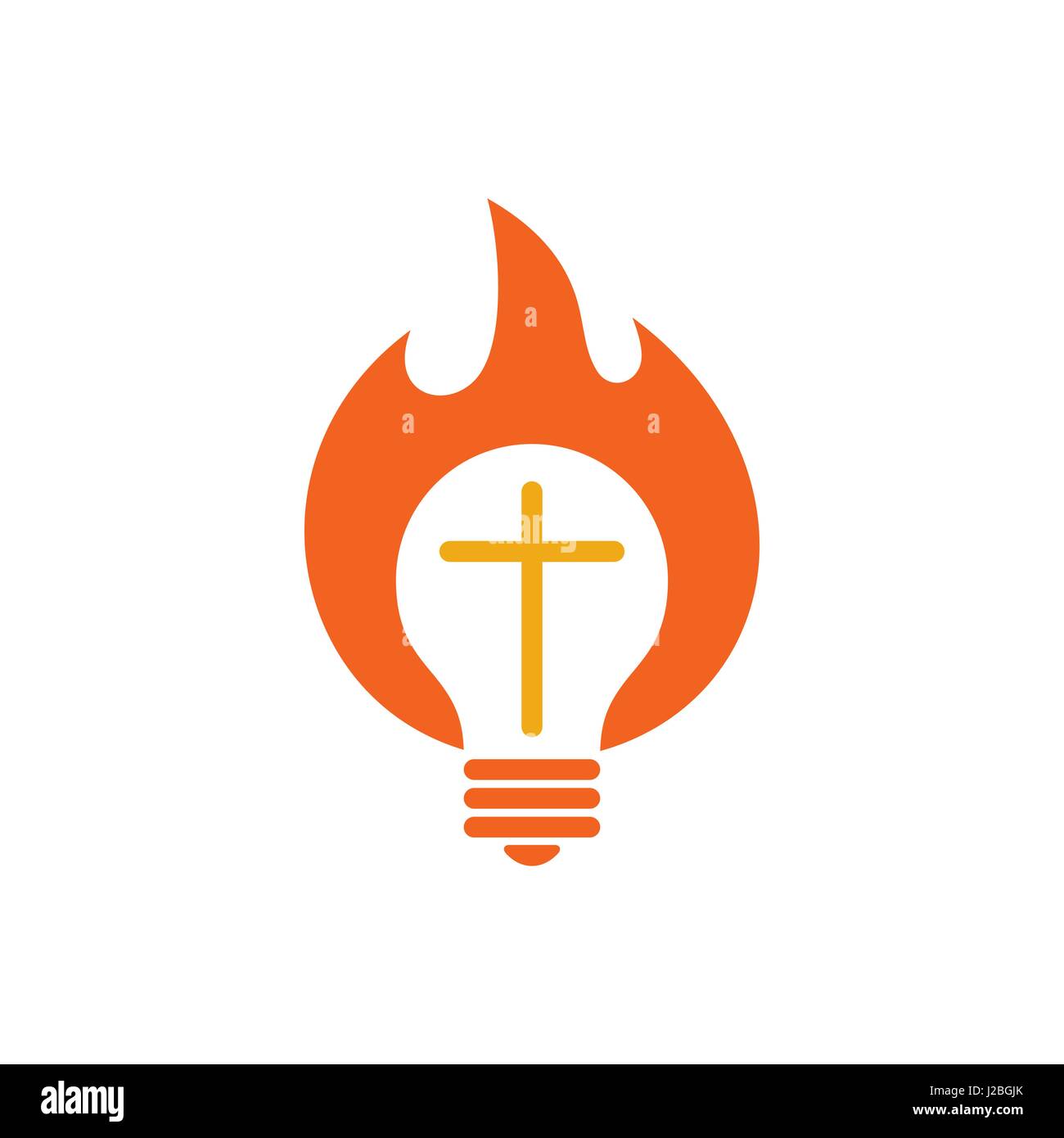 church logo. christian symbols. God's lamp Stock Vector Image & Art - Alamy
