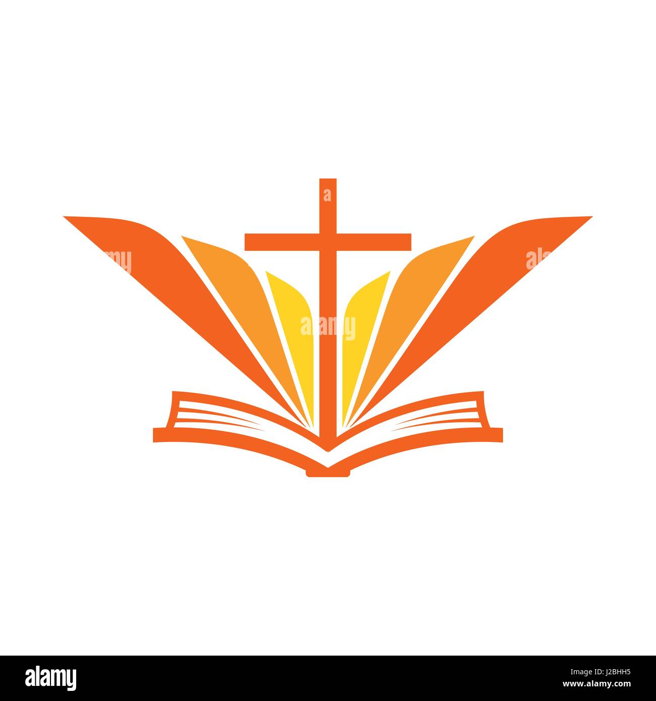 Church logo. The cross of Jesus and the Christian symbols Stock Vector ...