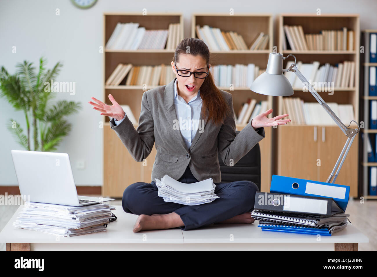 Woman tired exercise angry hi-res stock photography and images - Alamy