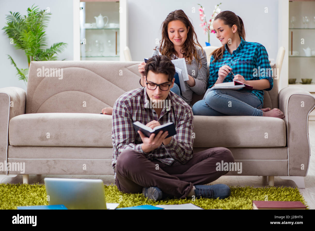 Students preparing for university exams Stock Photo - Alamy