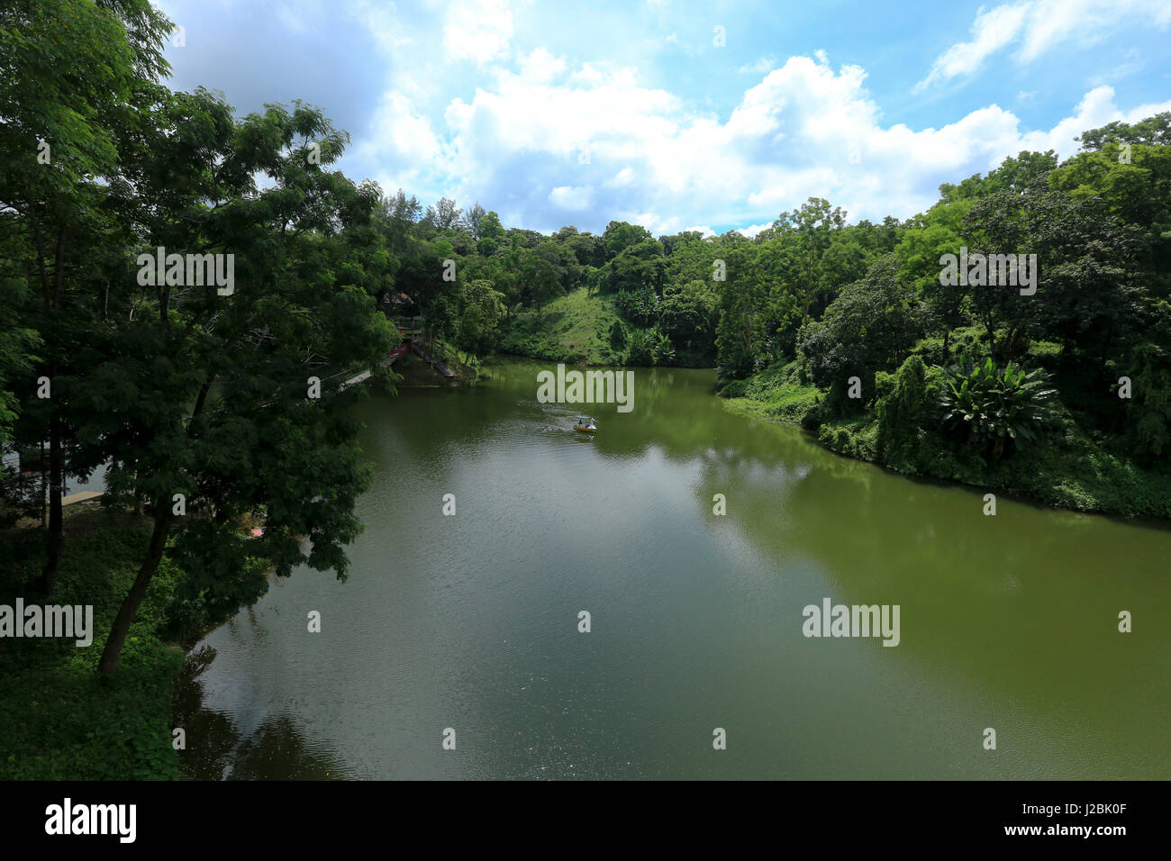 Scenic beauty of the Meghla Tourism Complex in Bandarban, Bangladesh ...