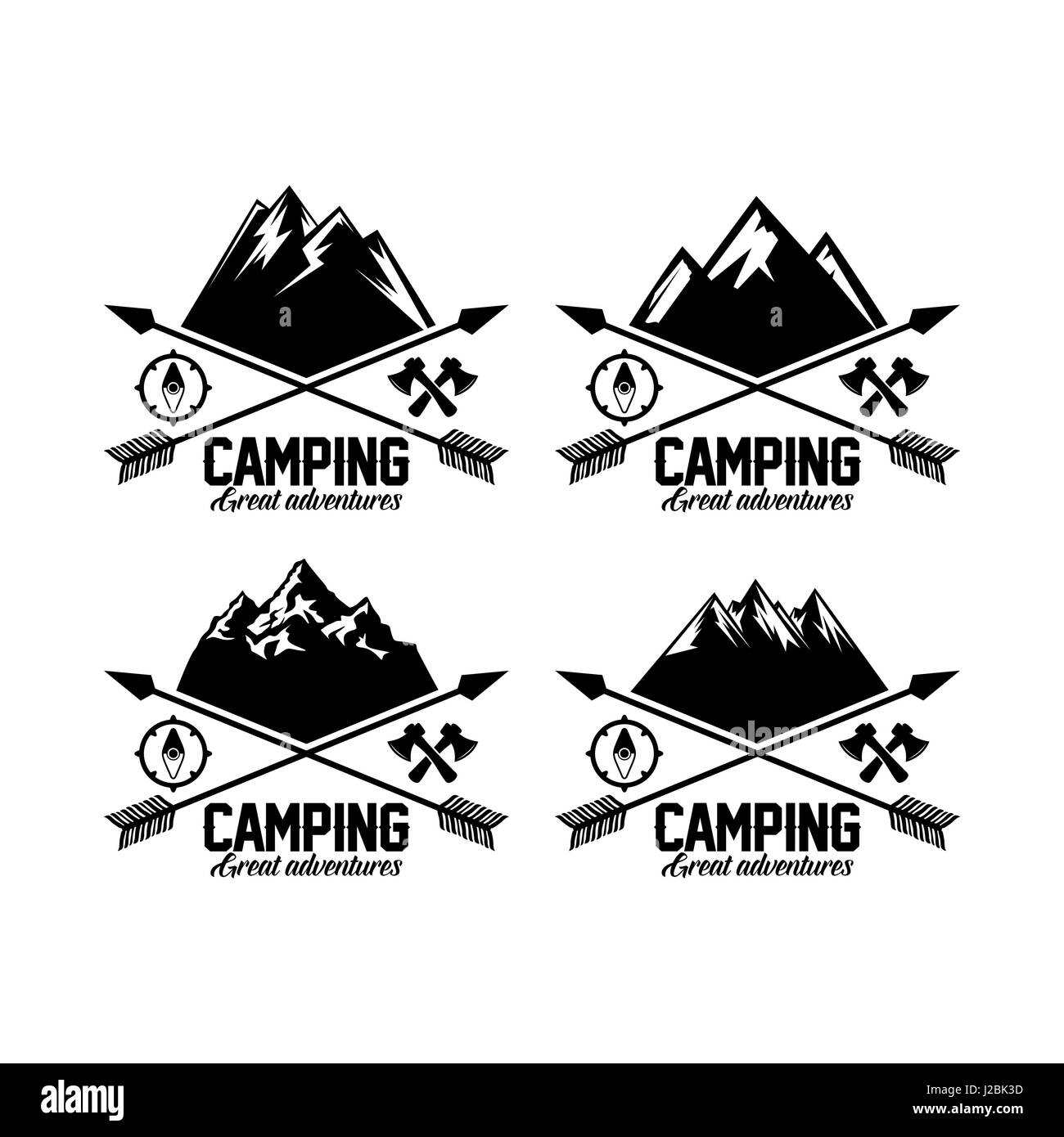 River valley summer camp Cut Out Stock Images & Pictures - Alamy