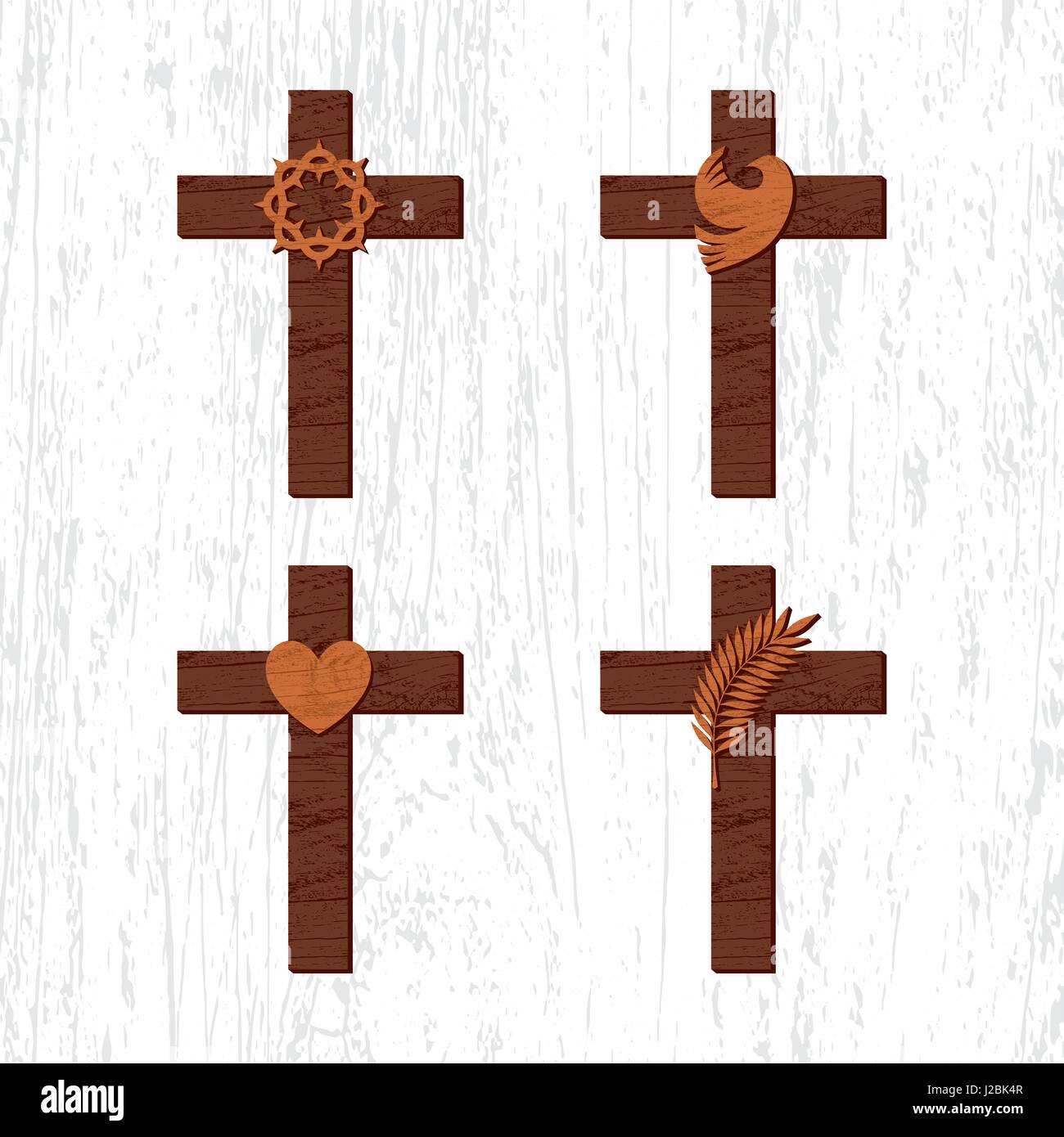 Christian cross set catholic church crosses hi-res stock photography ...