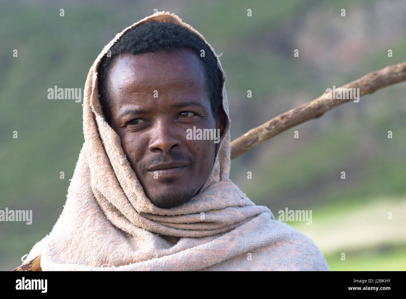 Africa, Ethiopian Highlands, Eastern Amhara, Lalibela. Portrait of an ...