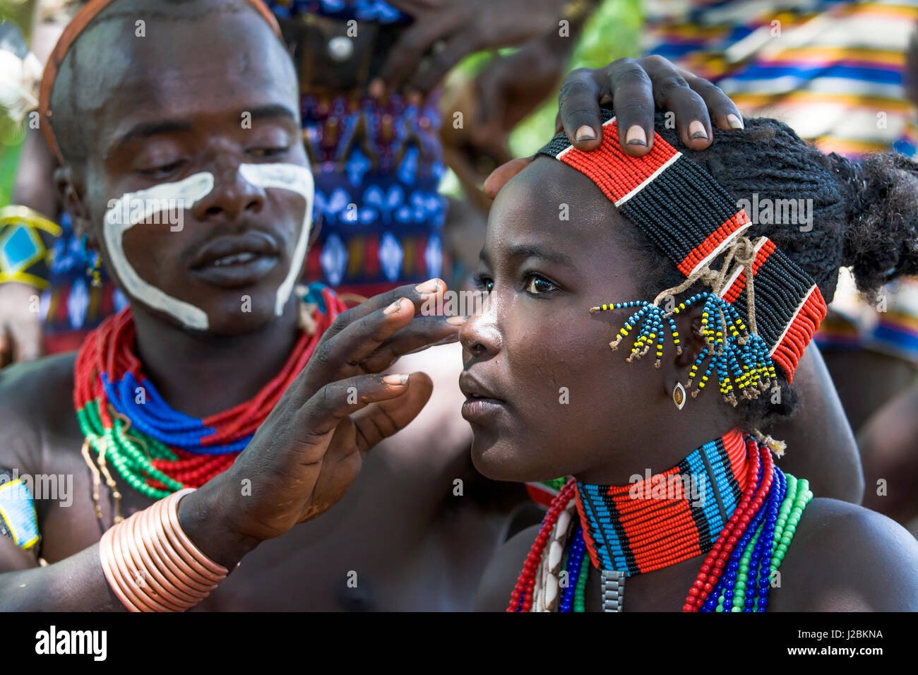 Africa, Ethiopia, Omo River Valley, South Omo, Hamer tribe. Hamer tribe ...