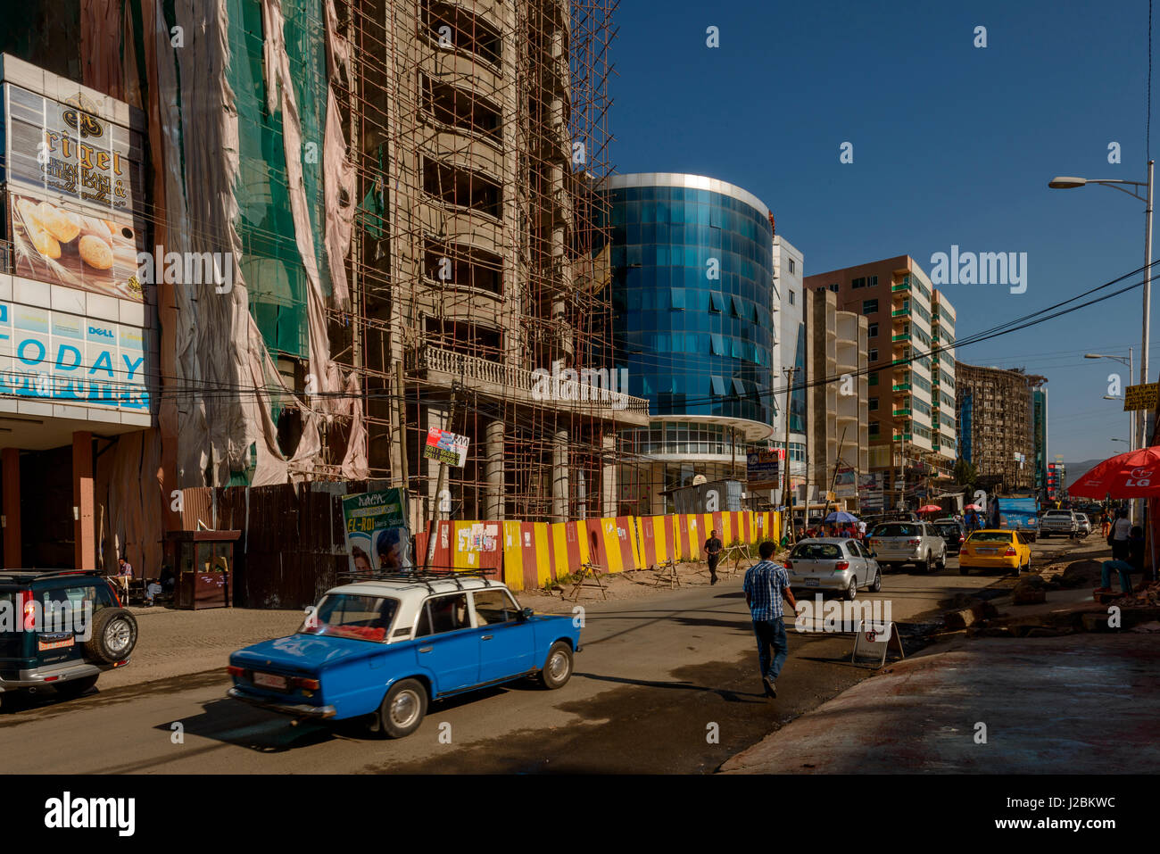 Street scene. Adis Ababa. Ethiopia Stock Photo - Alamy