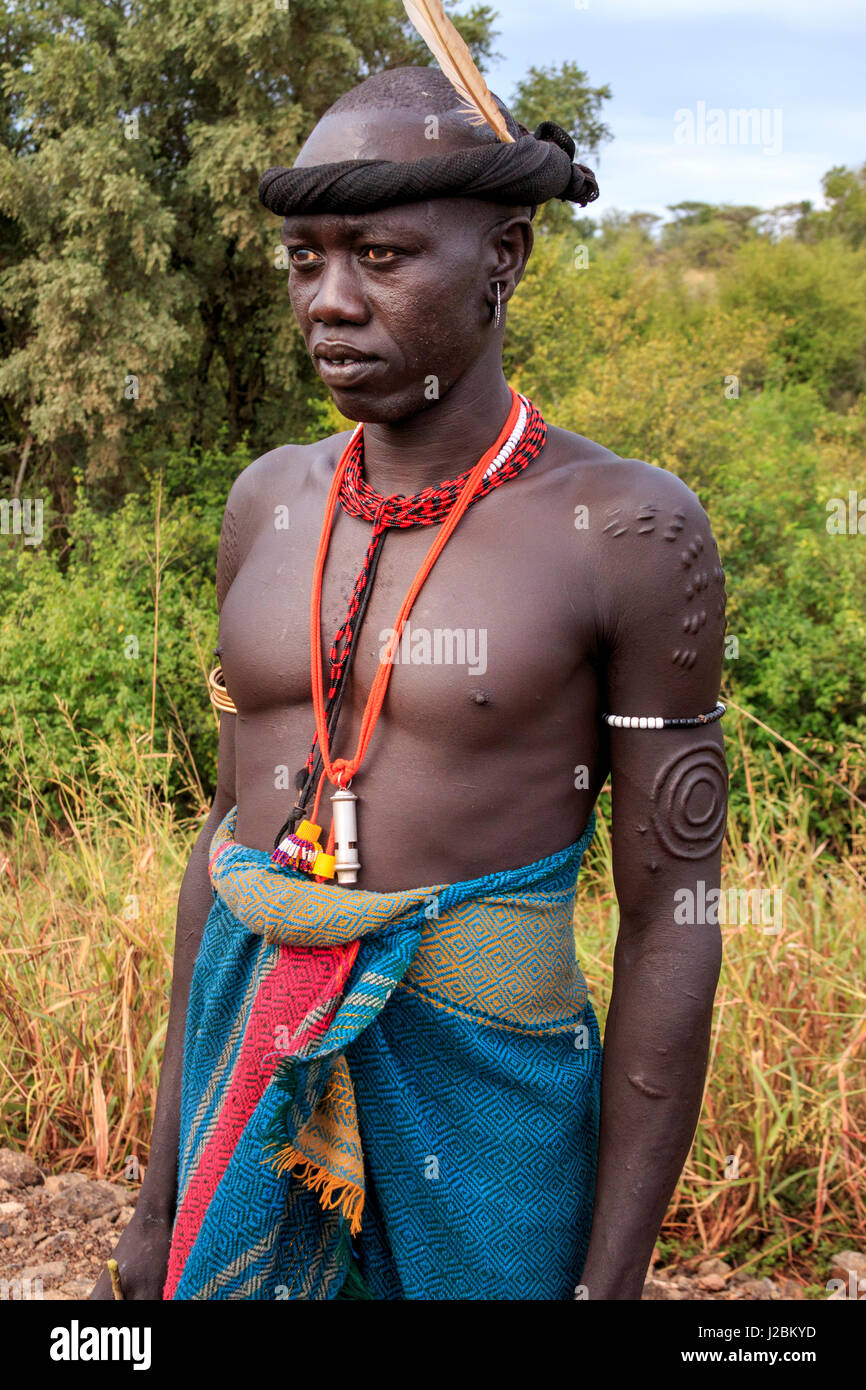 Mursi tribe. Militia Village. Mago National Park. Ethiopia, Africa ...