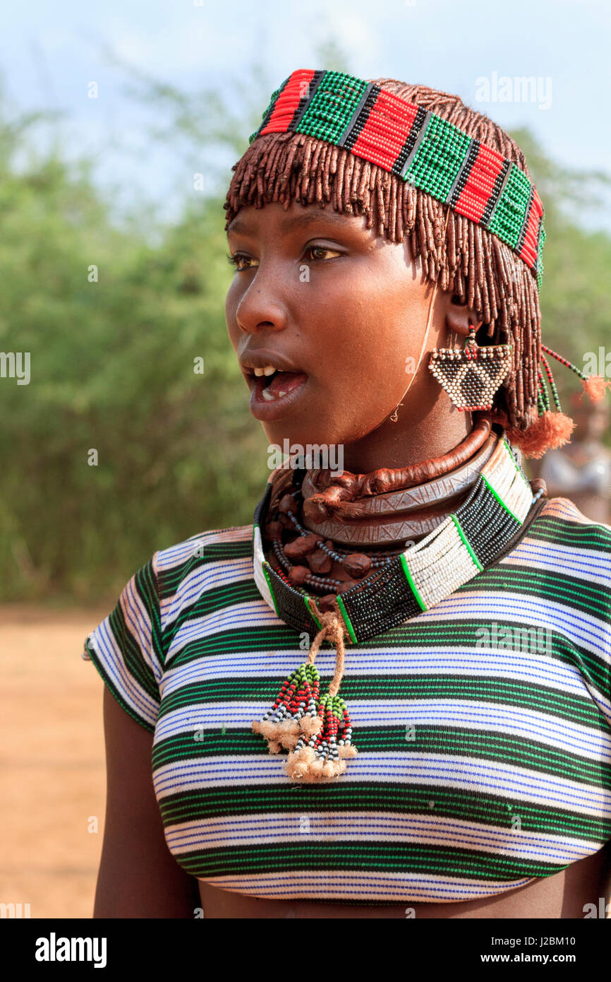 Hamer woman. Keske. Ethiopia, Africa Stock Photo - Alamy