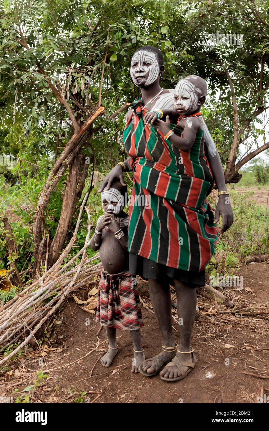 Mursi tribe. Militia Village. Mago National Park. Ethiopia, Africa ...