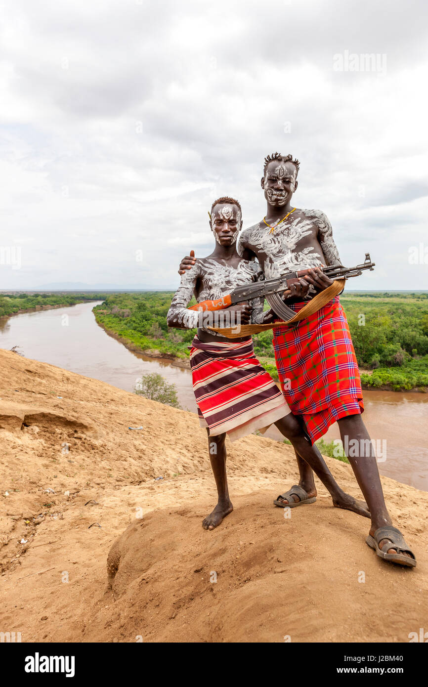 Kara tribal people posing. Kolcho Village. Omo Valley. Ethiopia, Africa ...