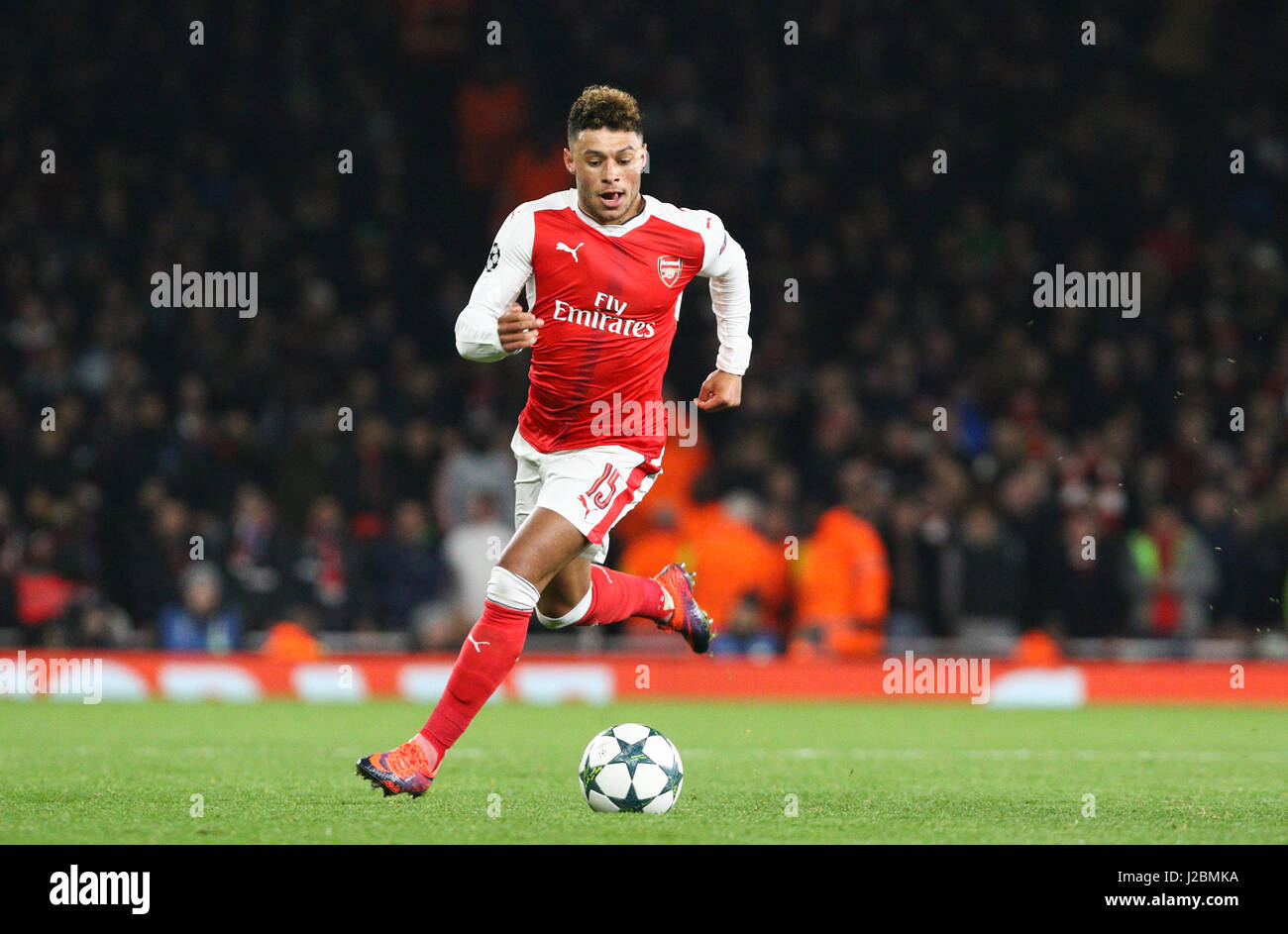 Alex Oxlade-Chamberlain of Arsenal during the UEFA Champions League ...