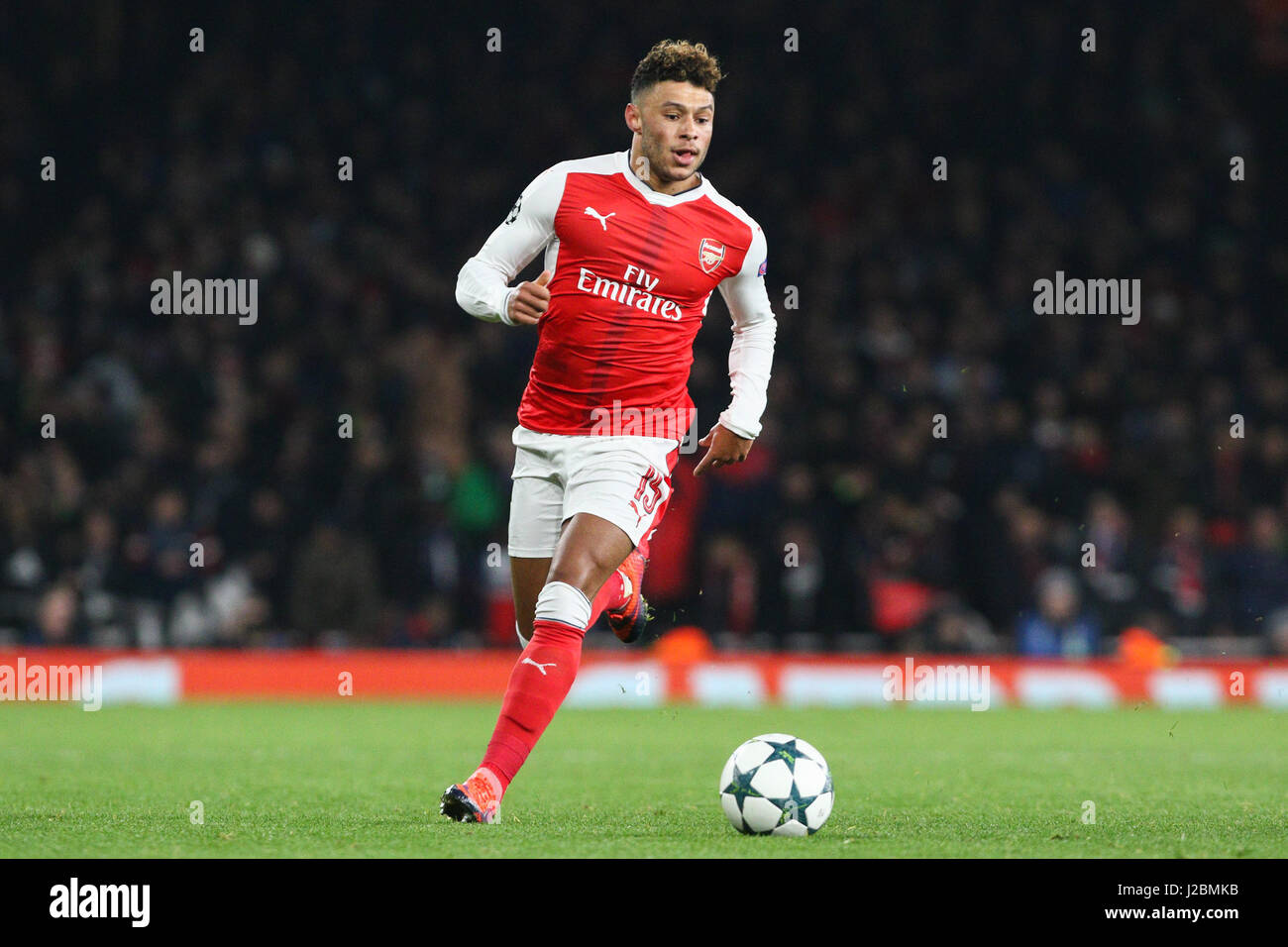 Alex Oxlade-Chamberlain of Arsenal during the UEFA Champions League ...